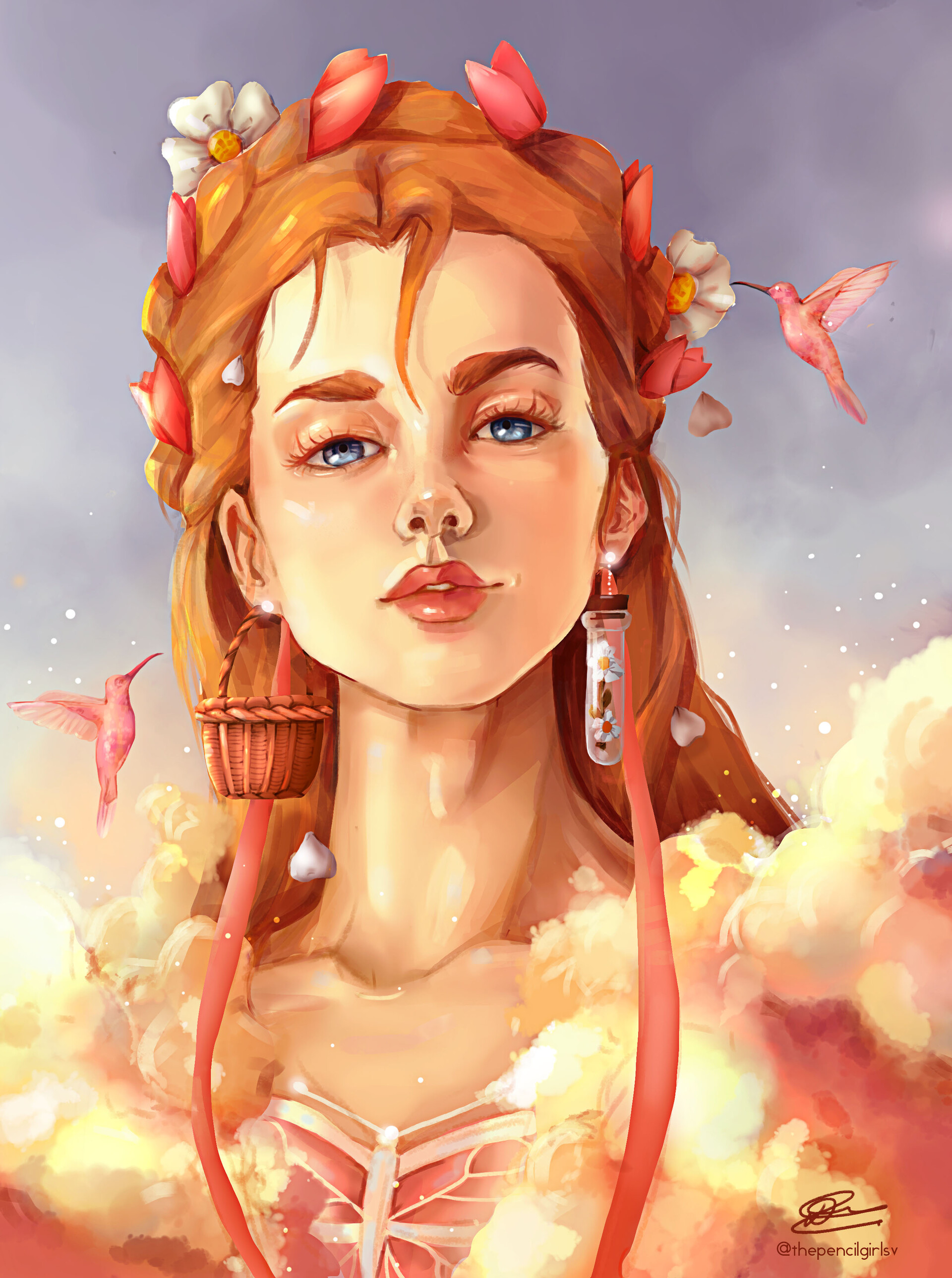 ArtStation - "Spring" Fantasy Portrait
