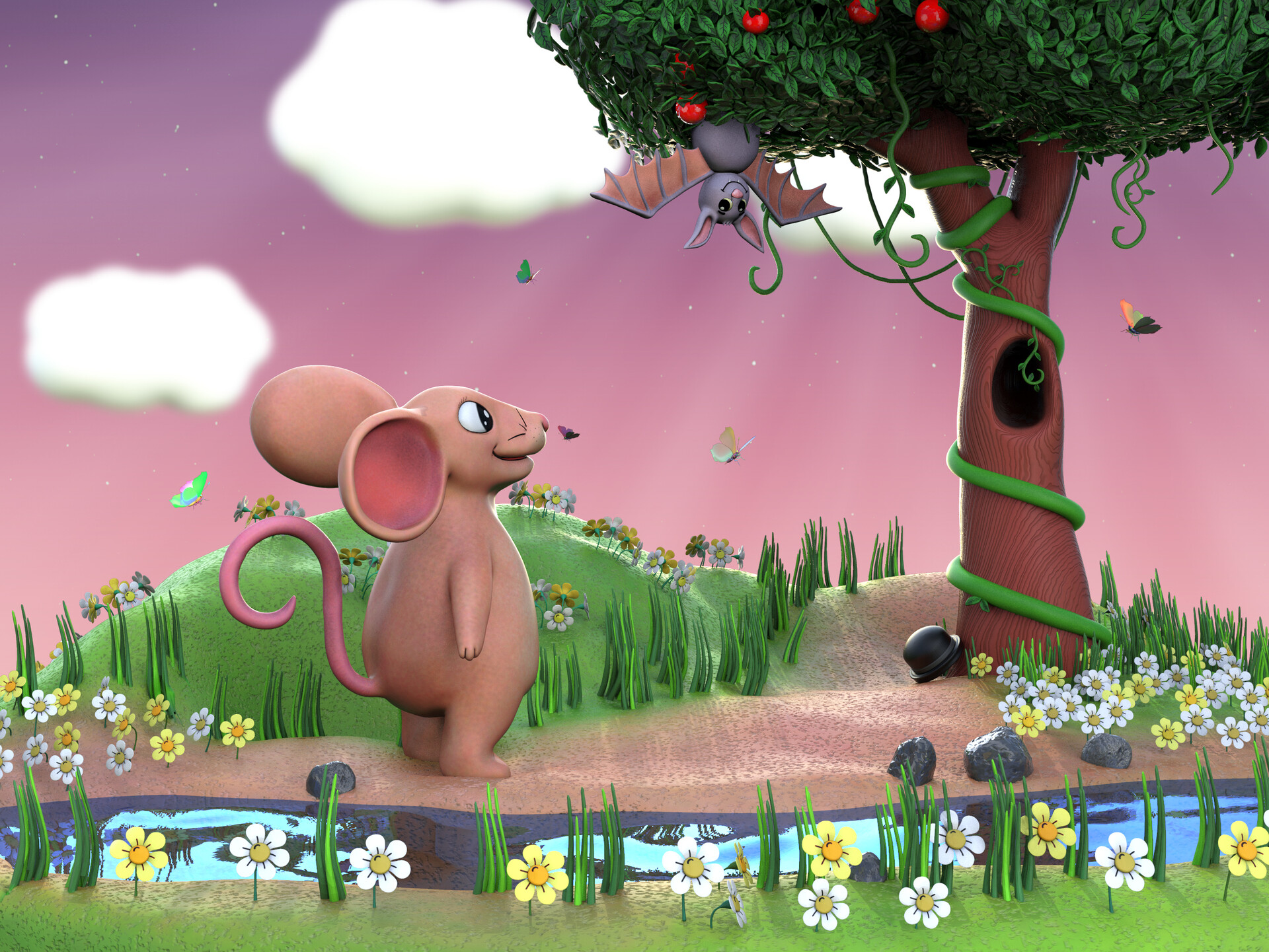 ArtStation - Harry the Happy Mouse [ Commision ]