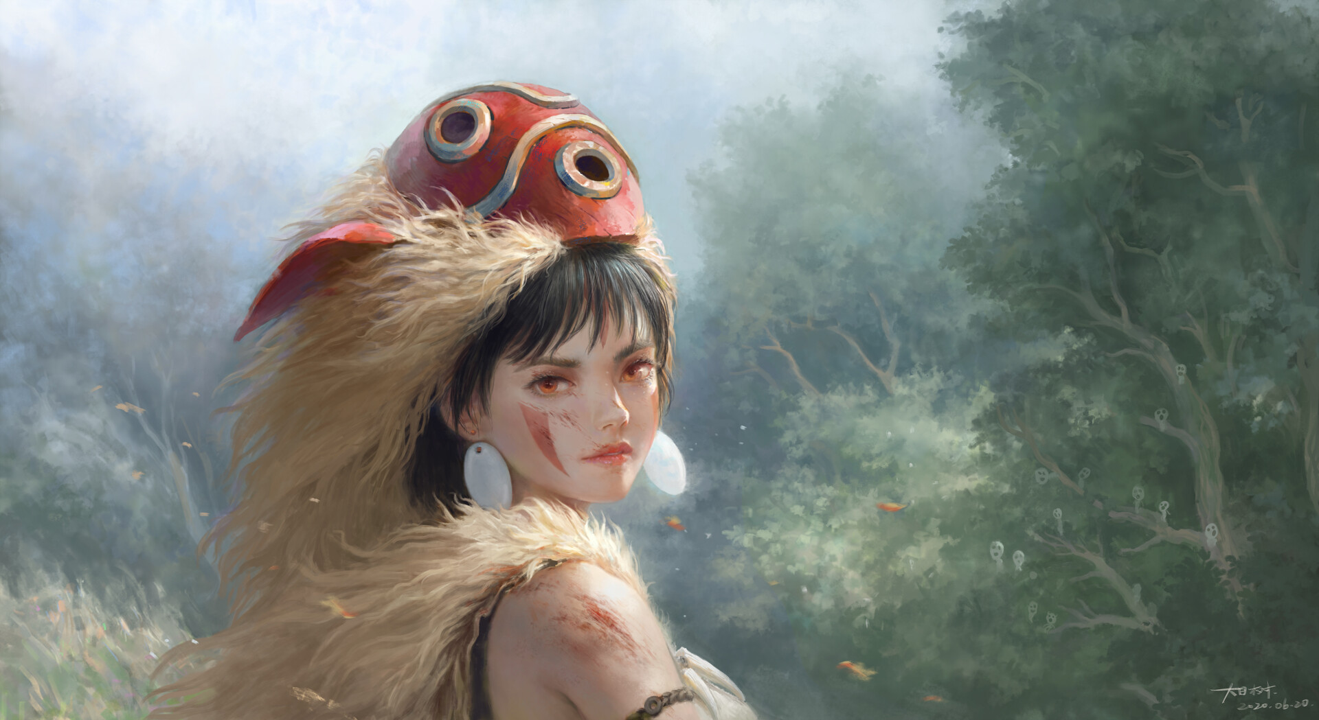 ArtStation - 幽灵公主 Princess Mononoke 【一】
