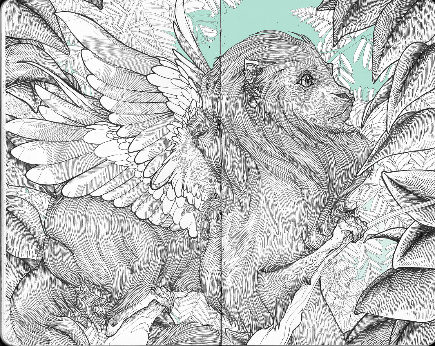 Candace Breakell - Tamarin Inspired Fluffy Dragon