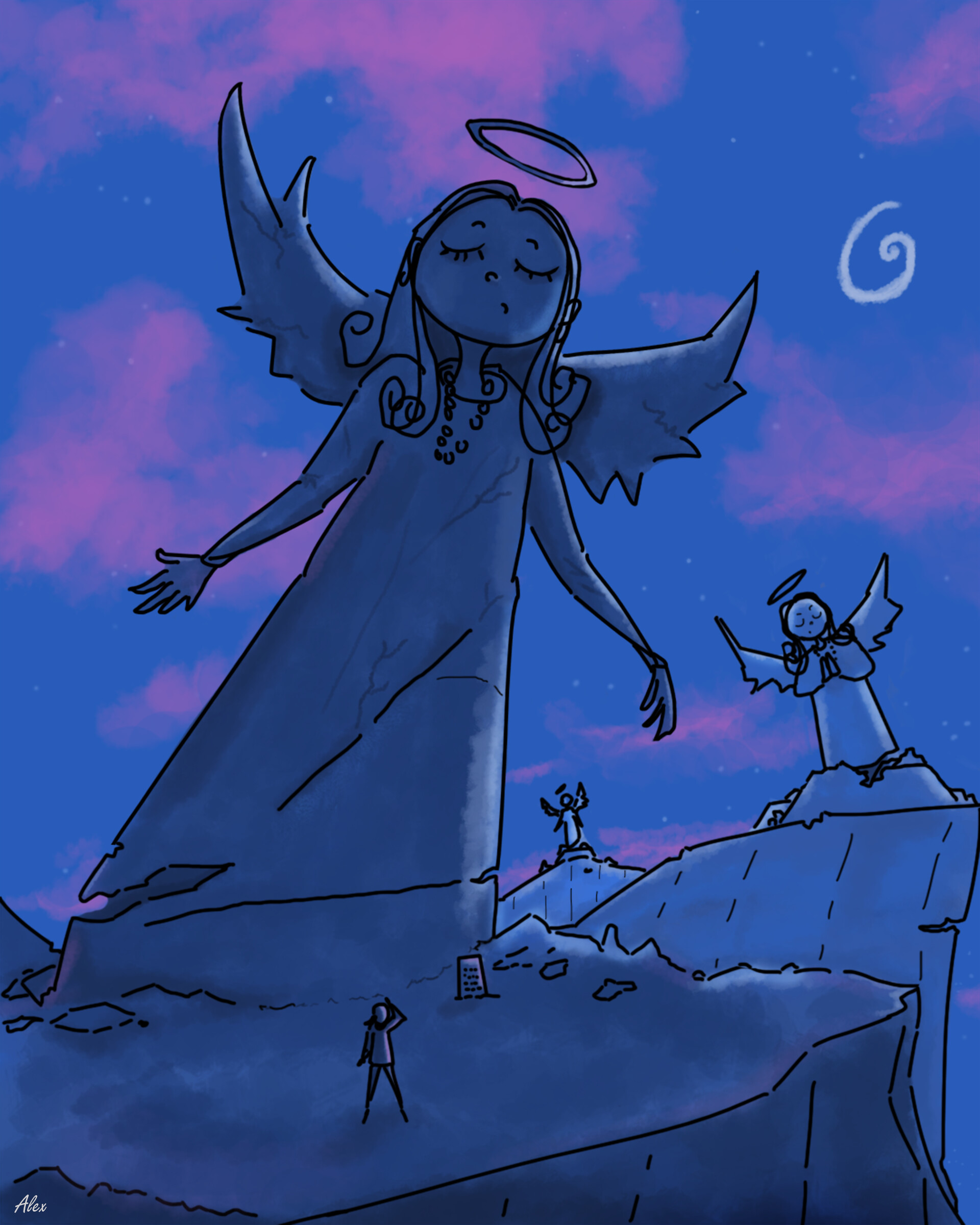 ArtStation - stone angels