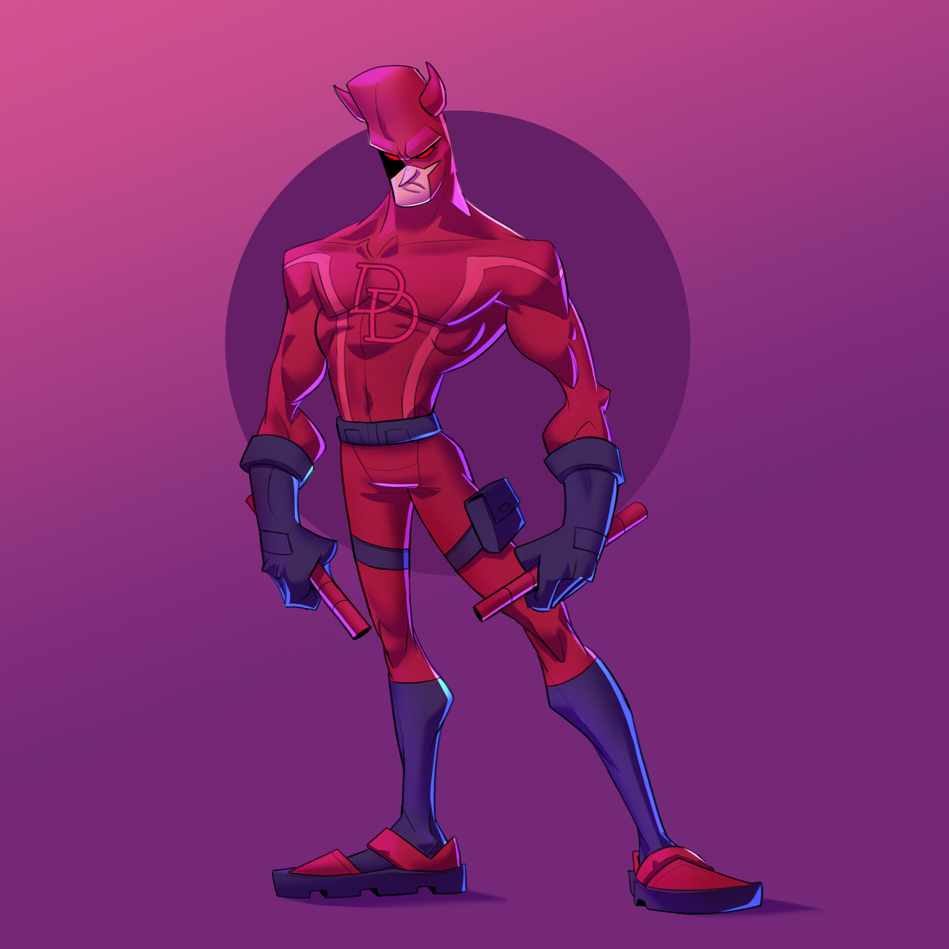 ArtStation - Daredevil Stylized, Michael Duclos