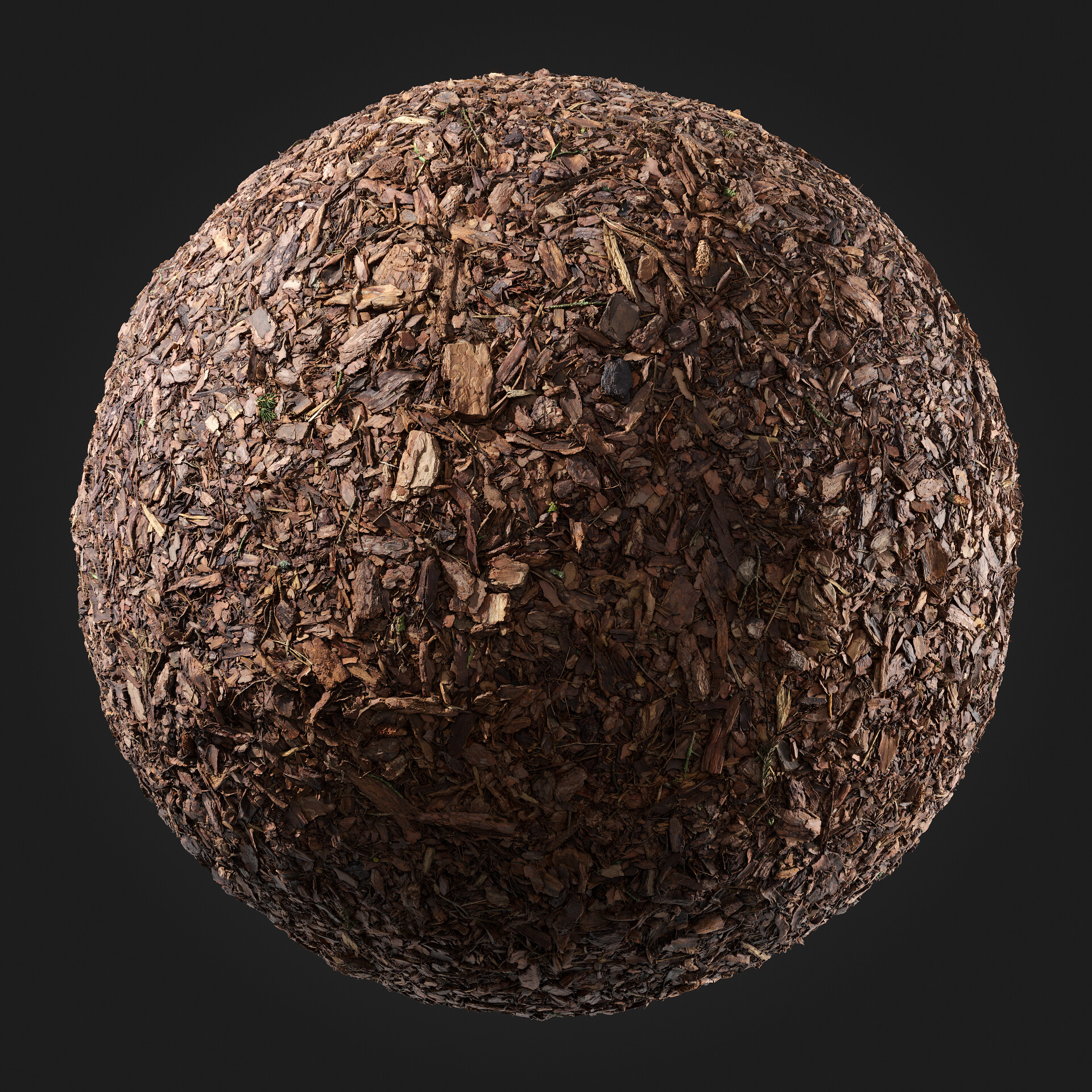 ArtStation - Pine bark mulch photoscanned