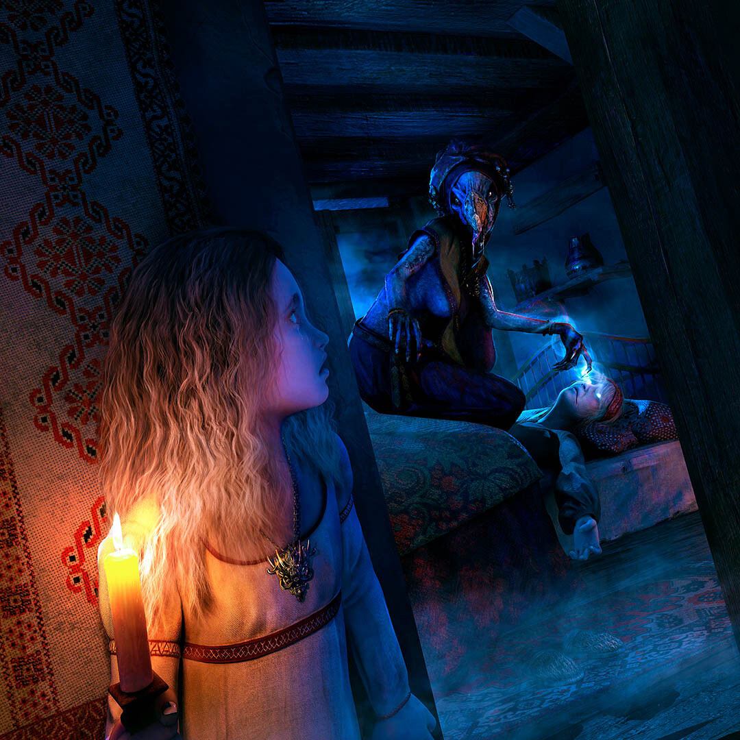 Mayte CG - Daytime Stories, Nightmare Tales - Album Artwork for Attick Demons