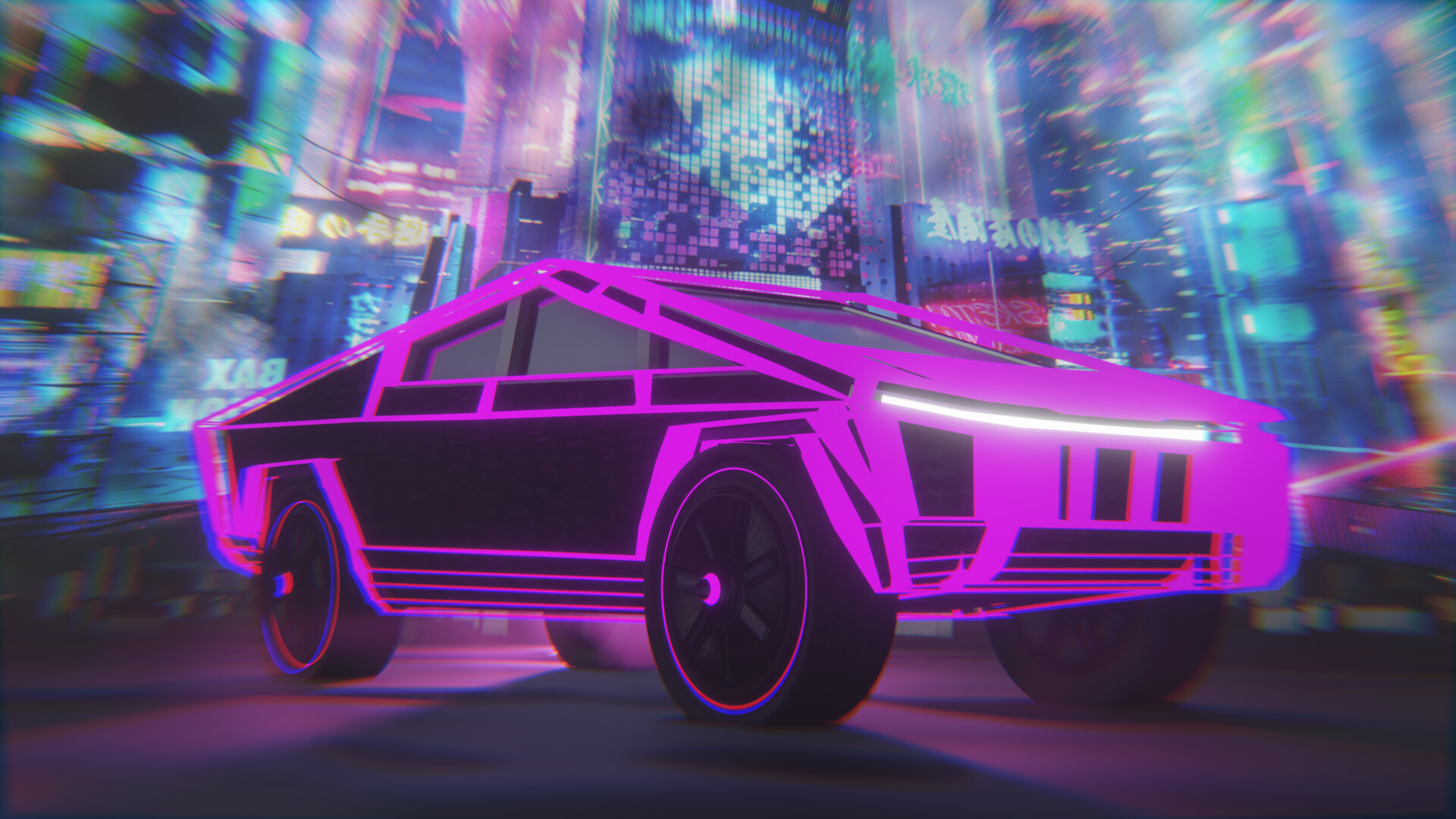 ArtStation - Cyberpunk cyber-truck