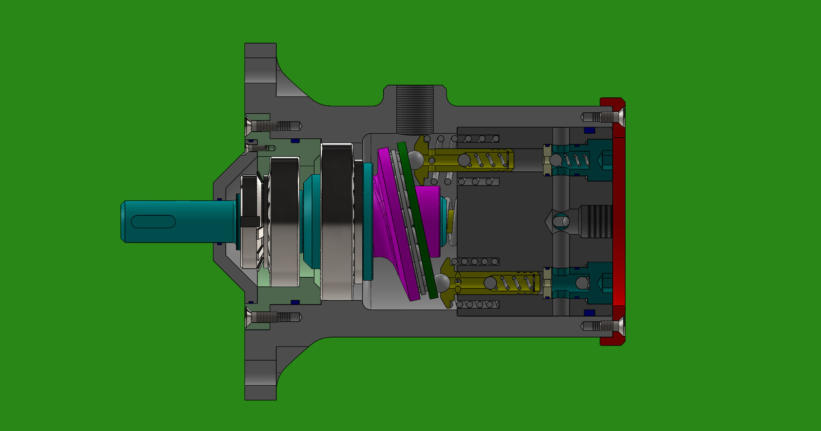 Rachid SW - Swash plate hydraulic pump animation