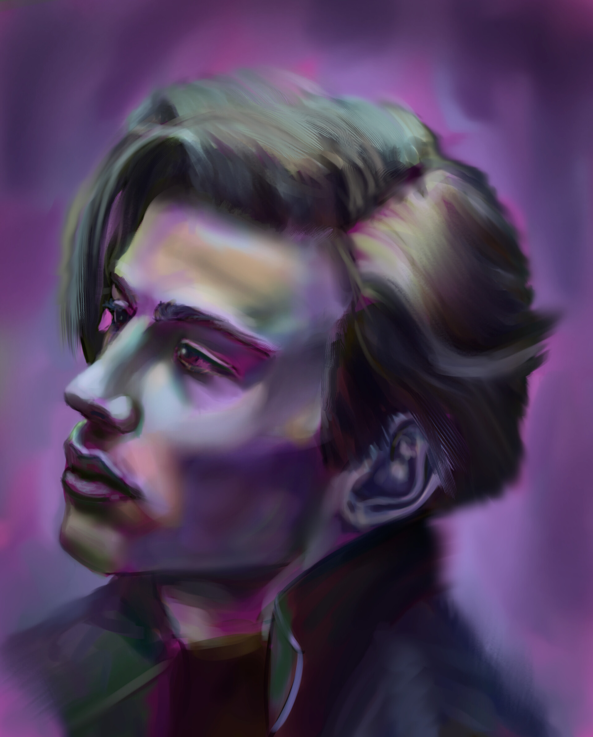 ArtStation - Portrait Painting _ Random Colors
