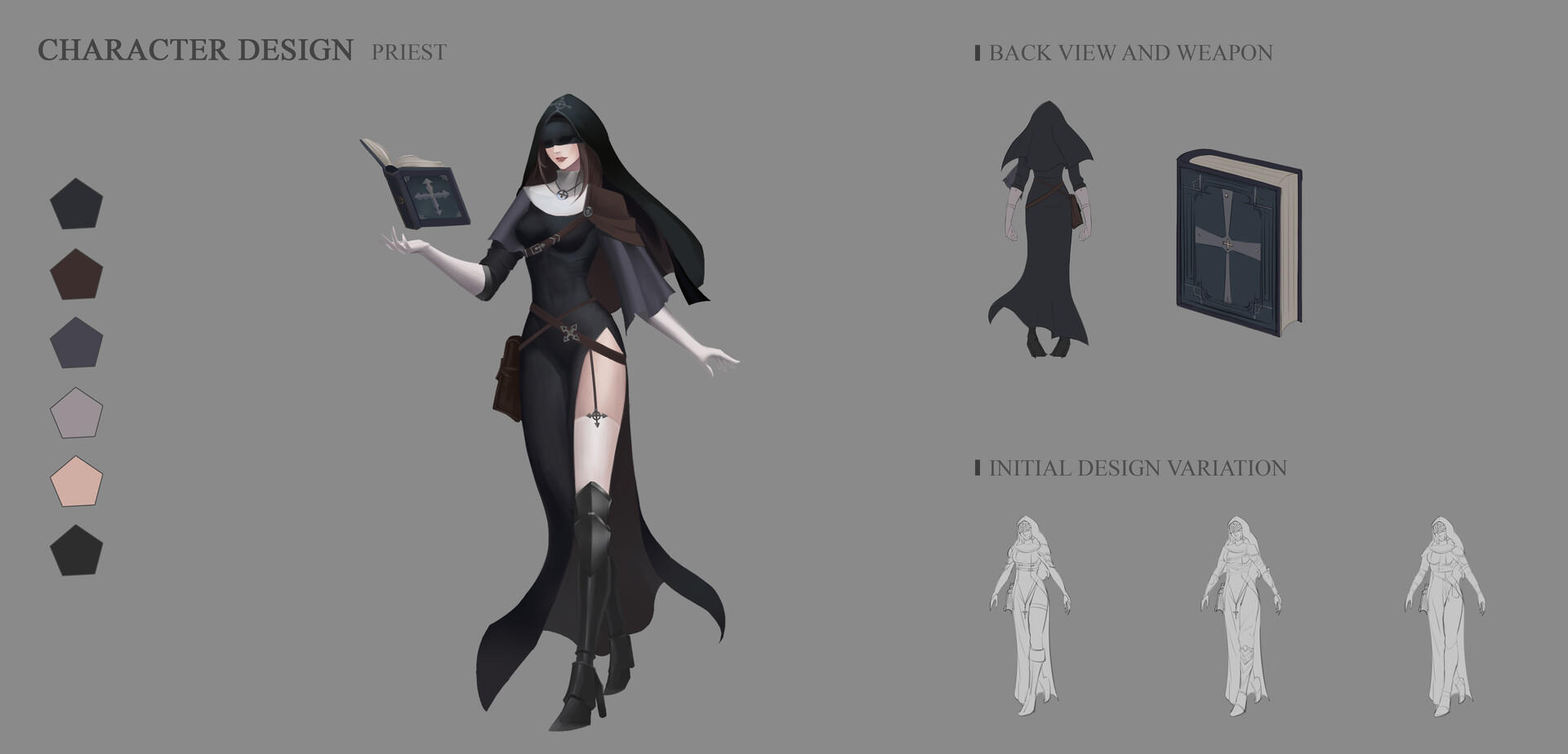 ArtStation - Priest Character Design Sheet