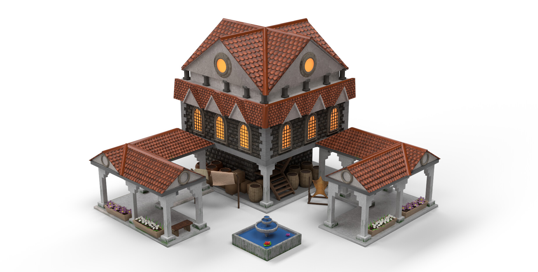 ArtStation - AoE Style Town Center