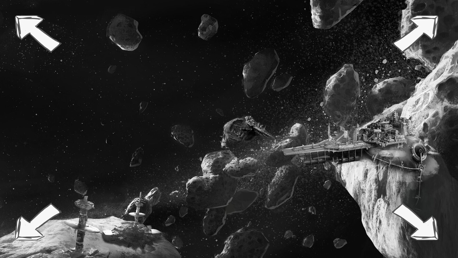 İbrahim Hakkı Uslu - Asteroid Mining Concept Art