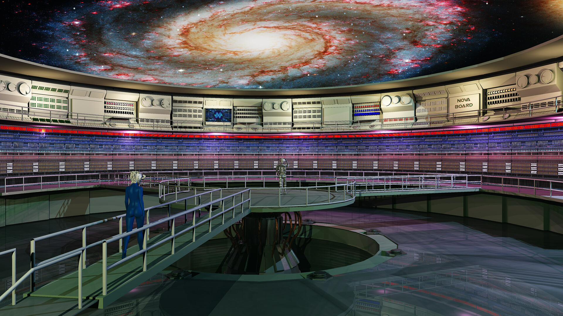 ArtStation - Galaxy Control and Nova Watch Room.