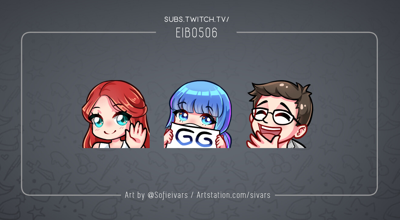 Sofie Ivars - Twitch Emotes