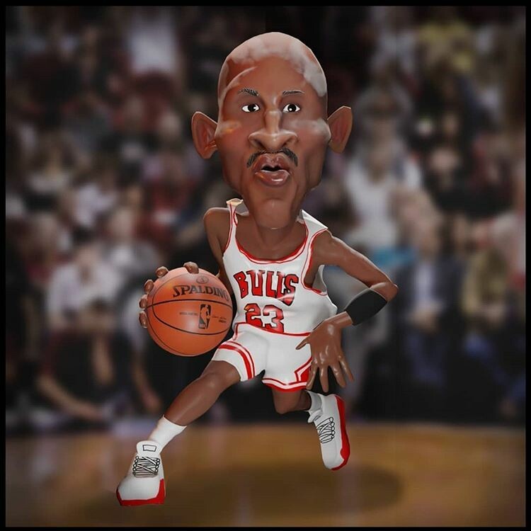 ArtStation - Caricatura Michael Jordan