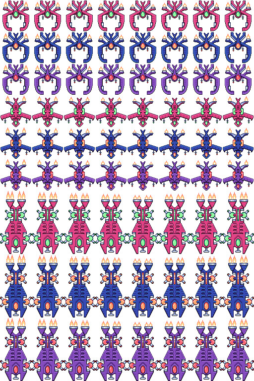 Pim Alink - (Pixel Art) Spaceships