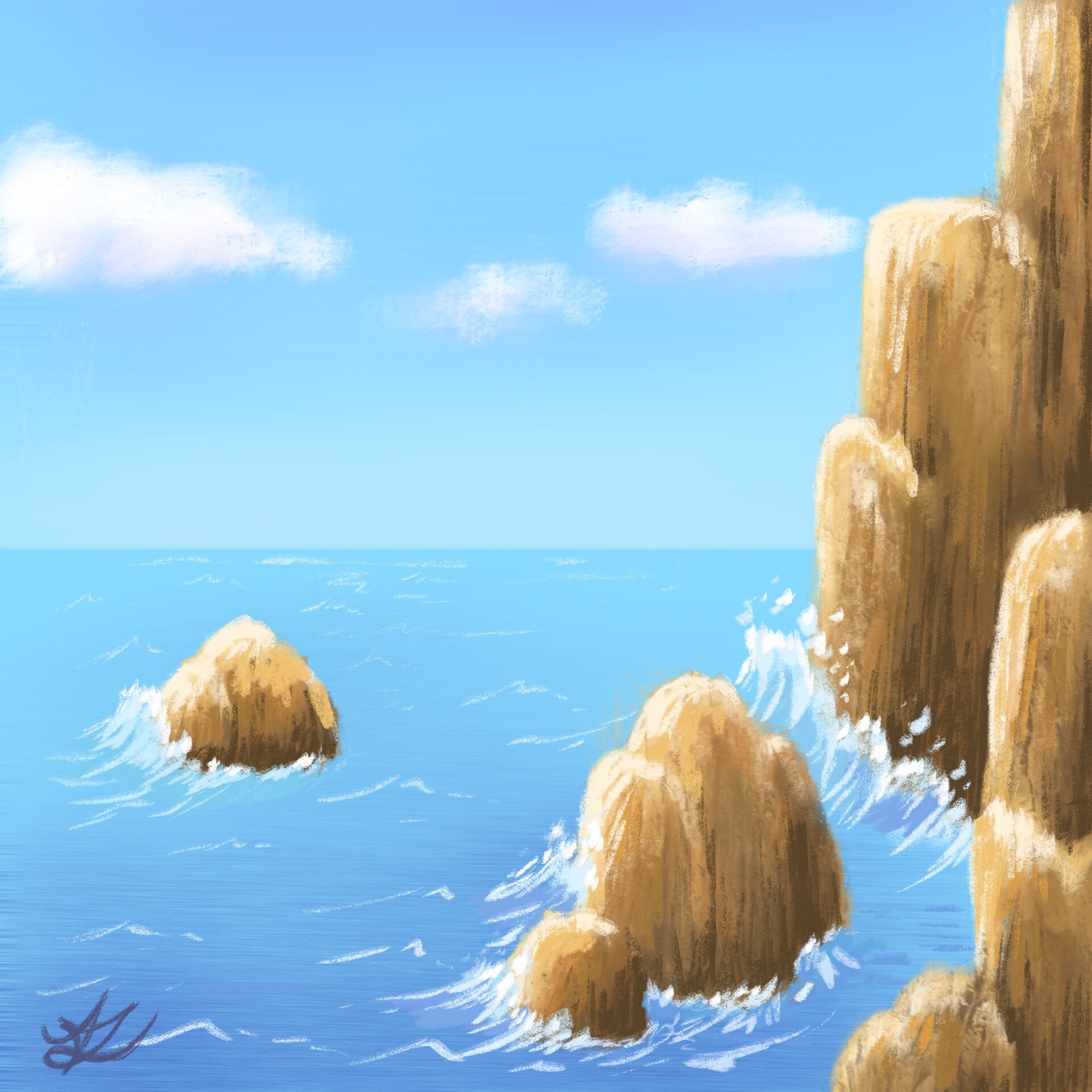 AJ Blake - Warmup - Rocky Coastline