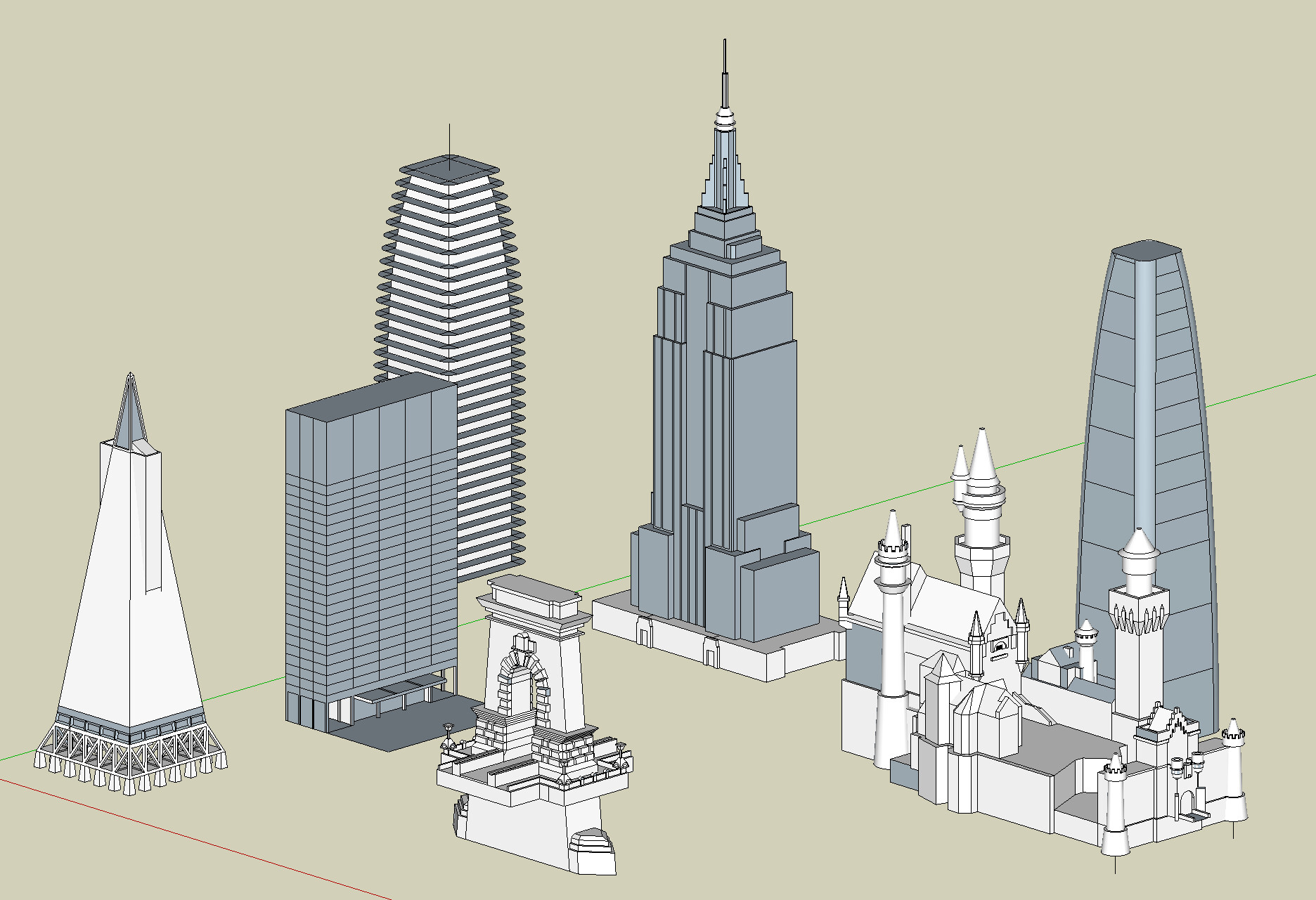skyscraper sketchup