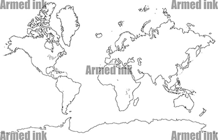 Armed Ink - world map materials