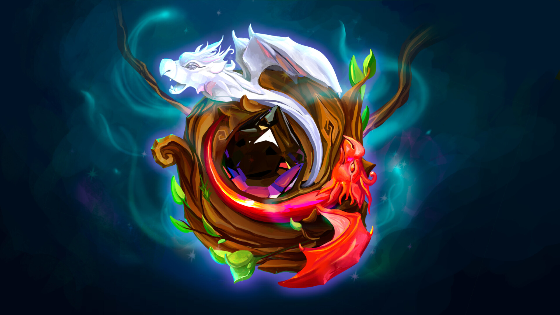 ArtStation - Two Dragons charm