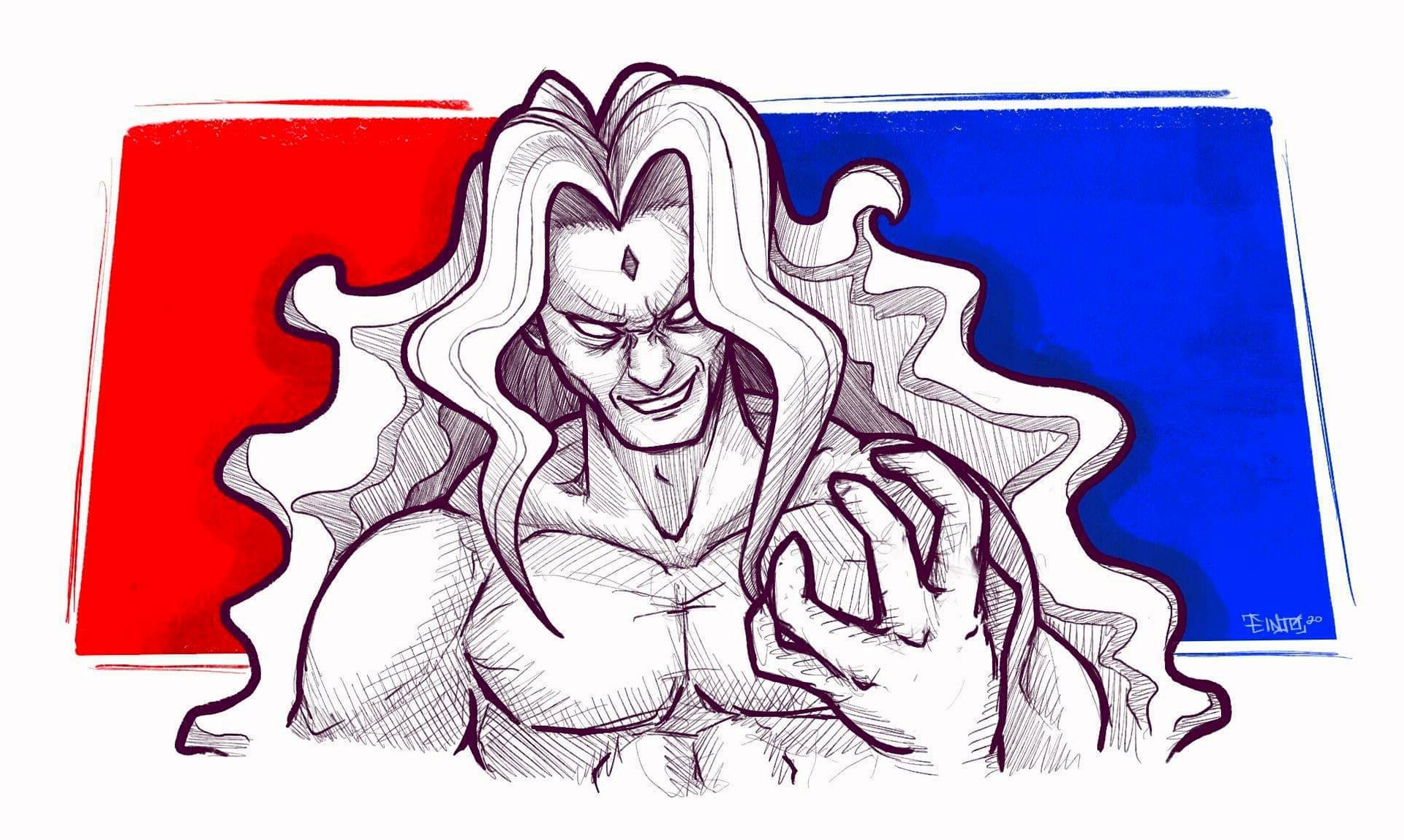 ArtStation - Gill from Street Fighter