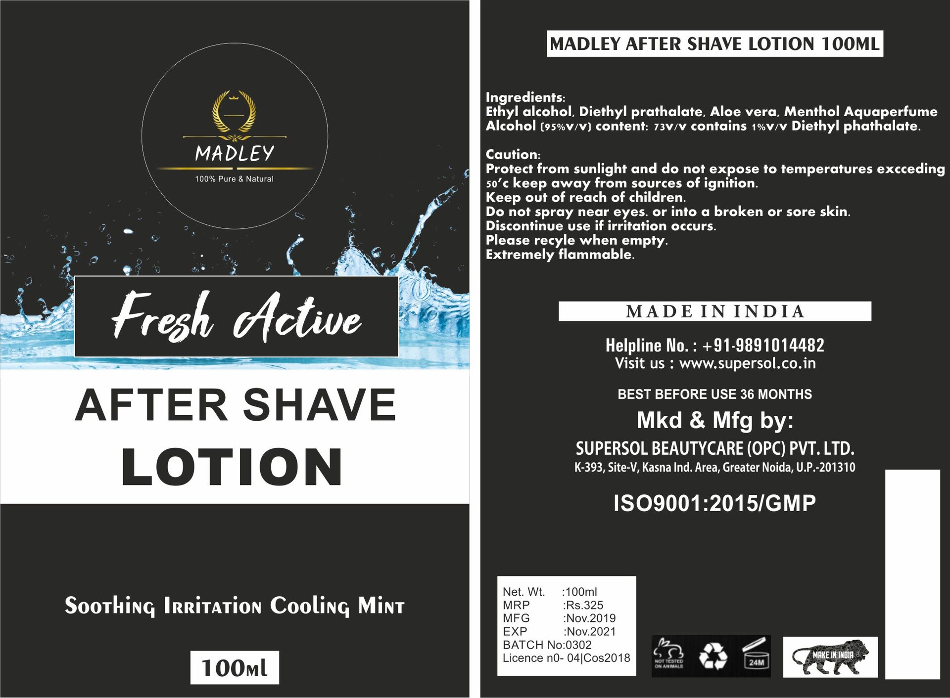 ArtStation - after shave lotion packaging...