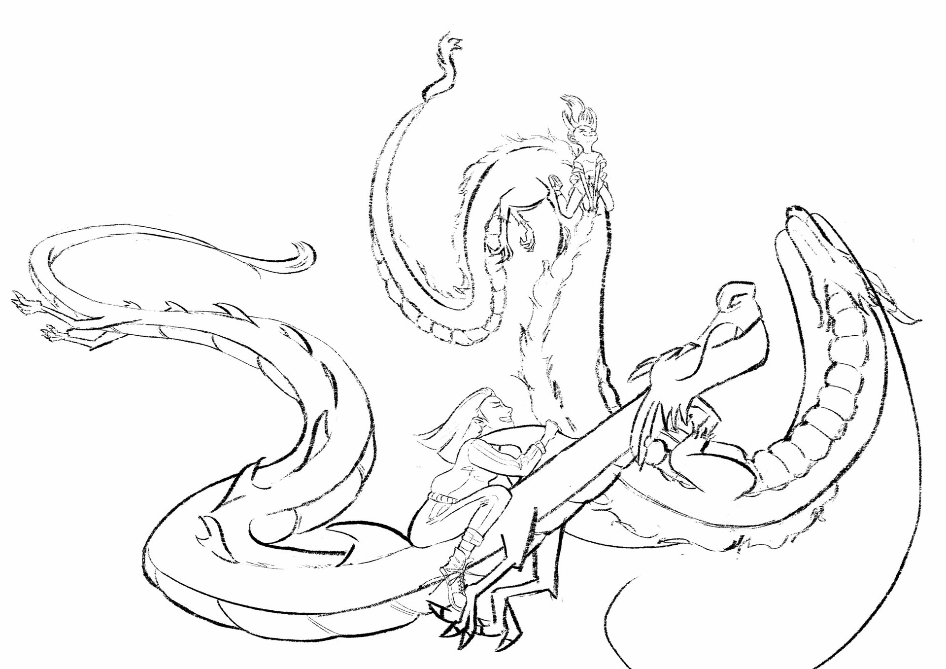 how to draw dragons rides