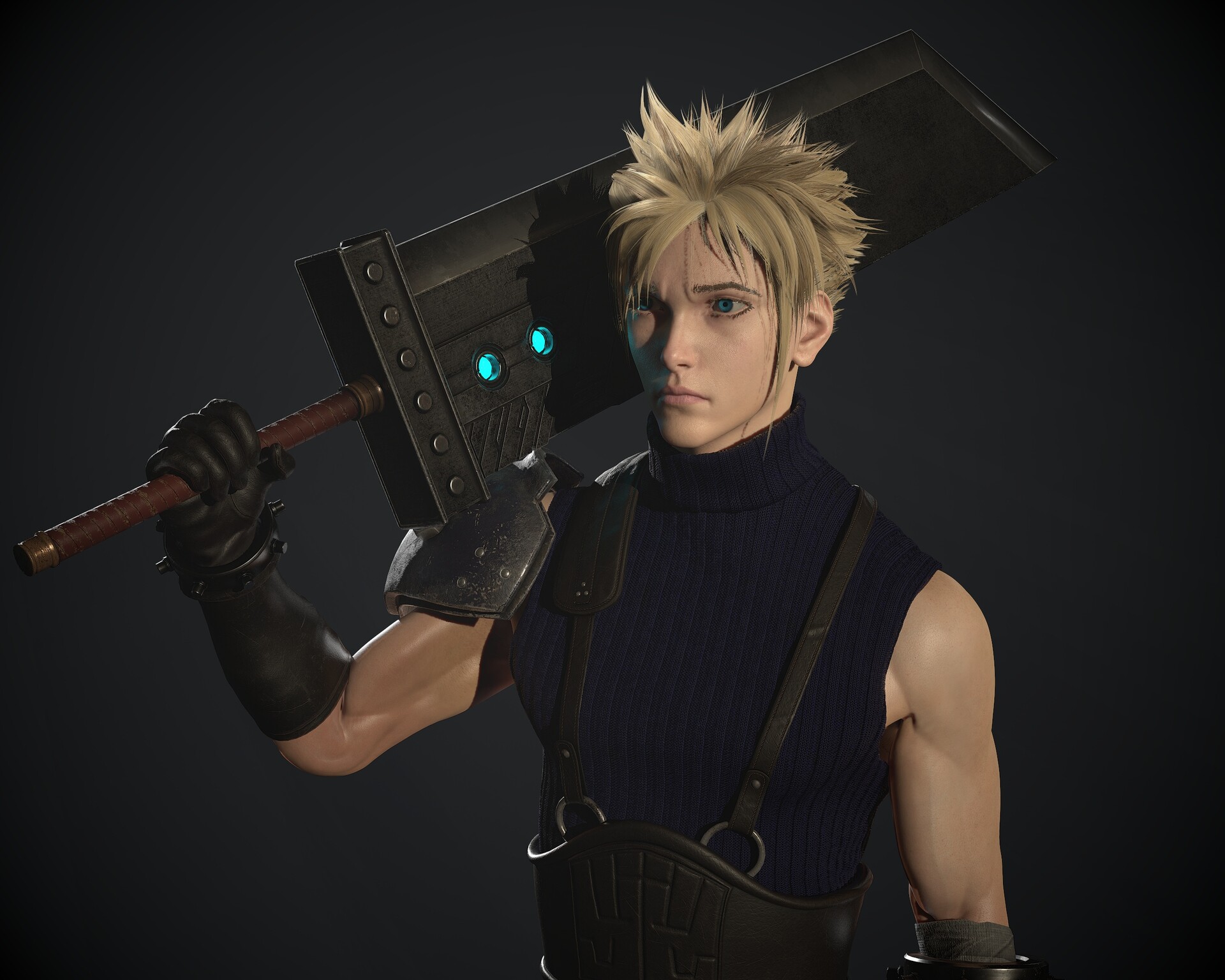 ArtStation - Cloud Strife Final Fantasy VII Fan Art