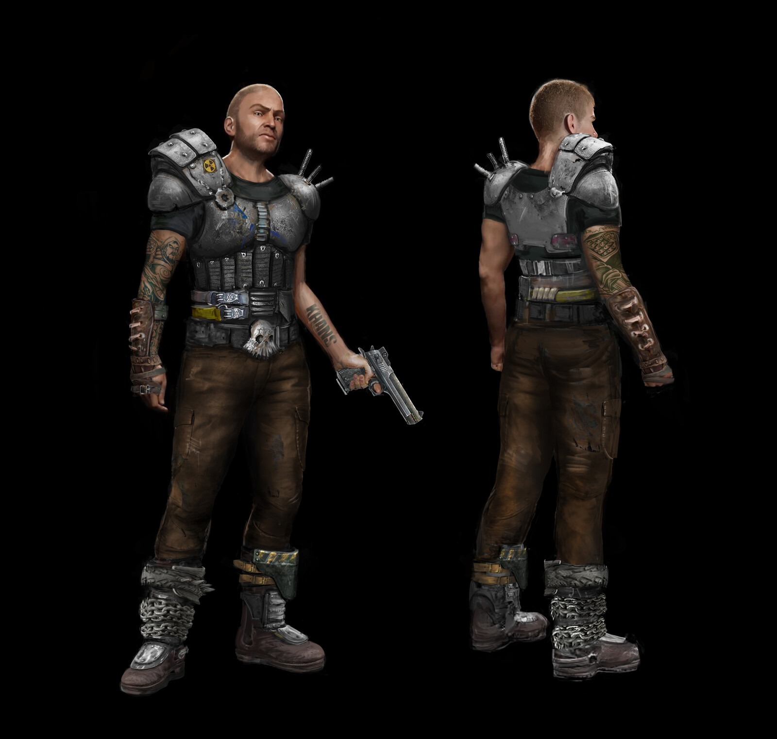 Daria Sitak - Garl Death-Hand. Fan-art : "Fallout 1"