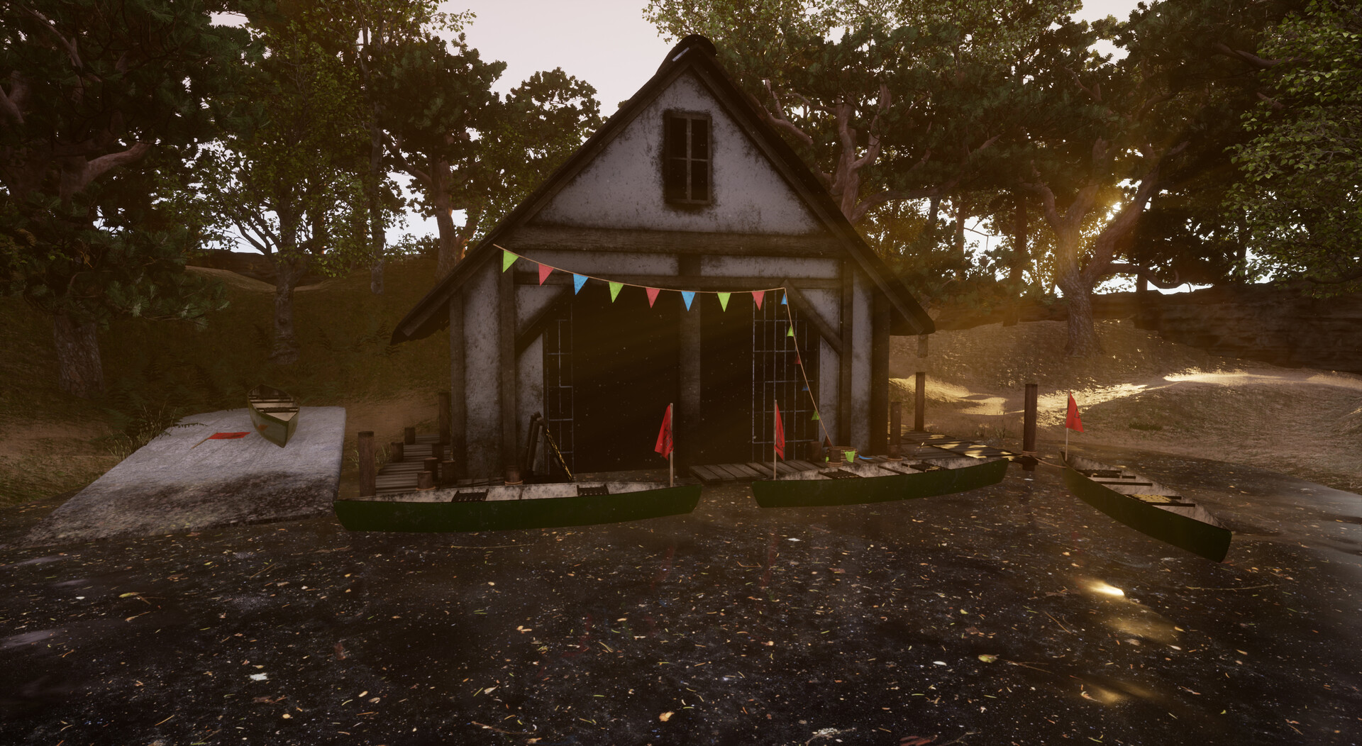 ArtStation - Red Team Boat House