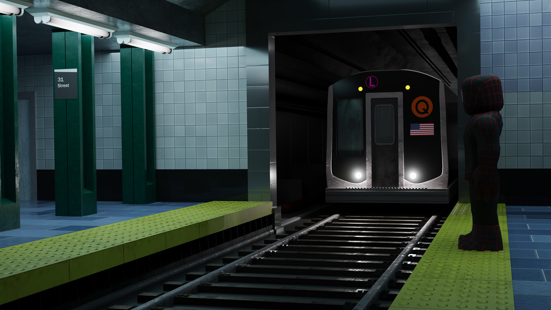 ArtStation - Spiderman Train Project