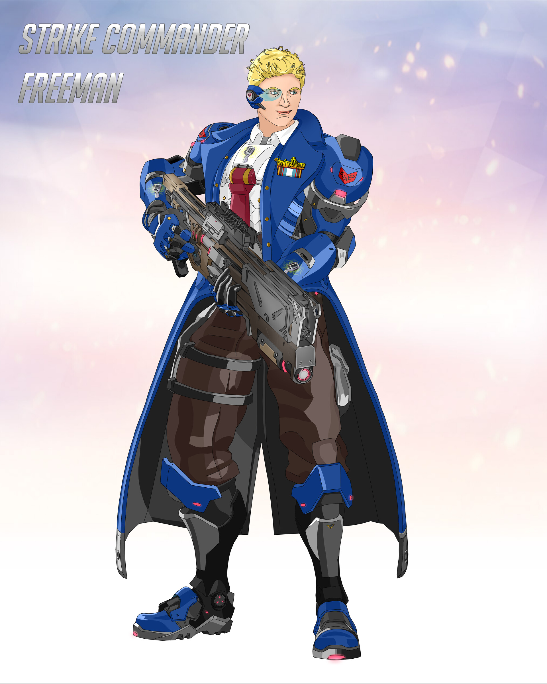 John Dietz - Kyon: 76 Kyon x Soldier: 76 crossover