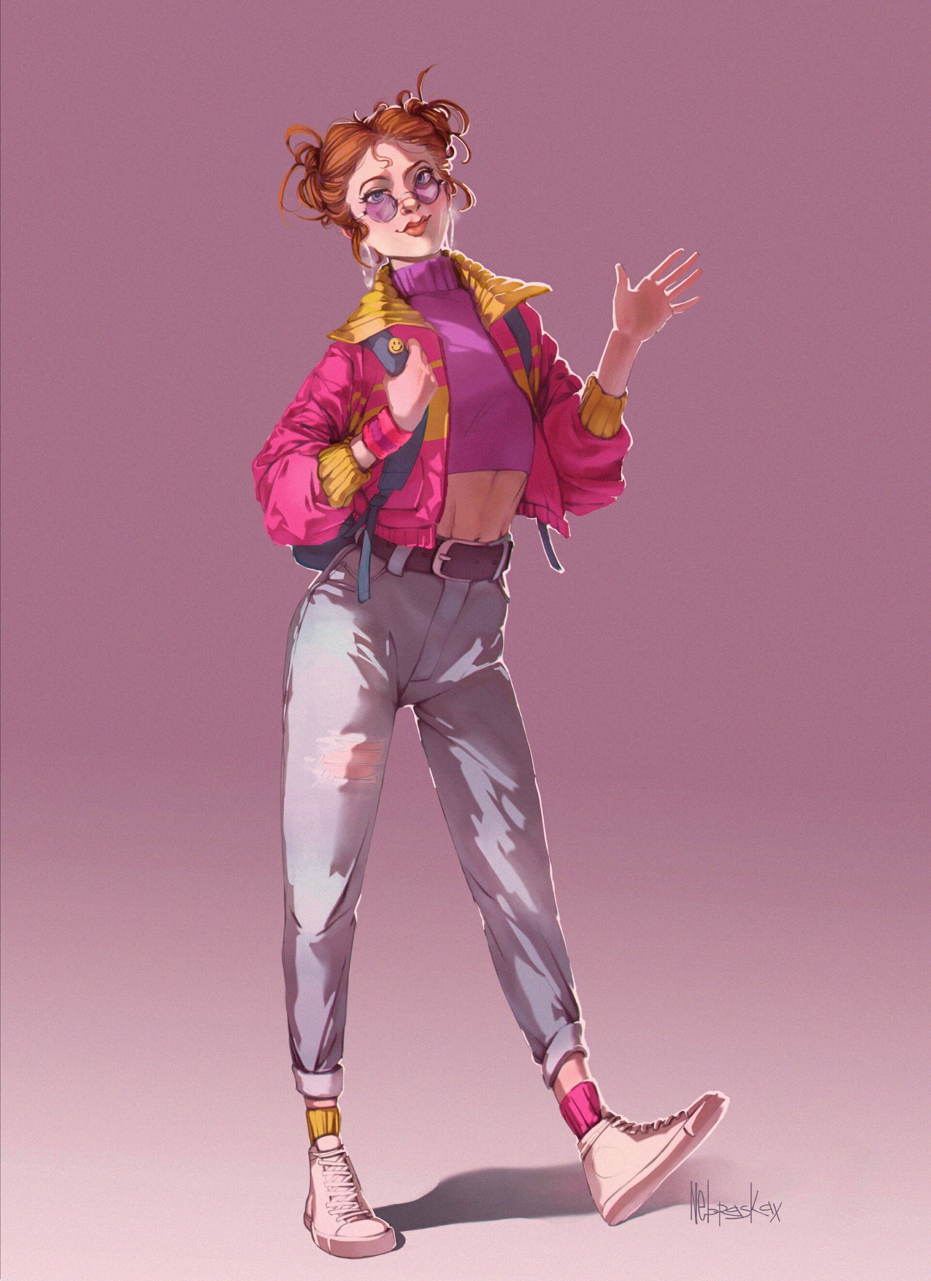 ArtStation - Character Concept - '90s girl