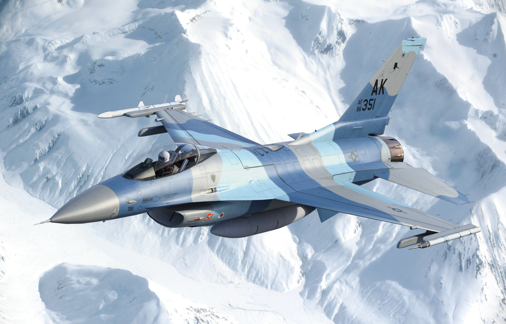 Westfield 3d - F-16C Arctic Aggressor - Flanker-51