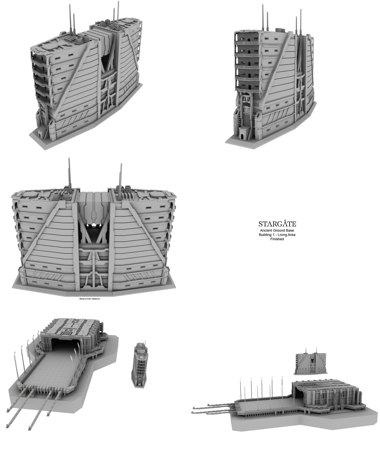Ryan Begemann - Stargate - Ancient Buildings (Fan Design)