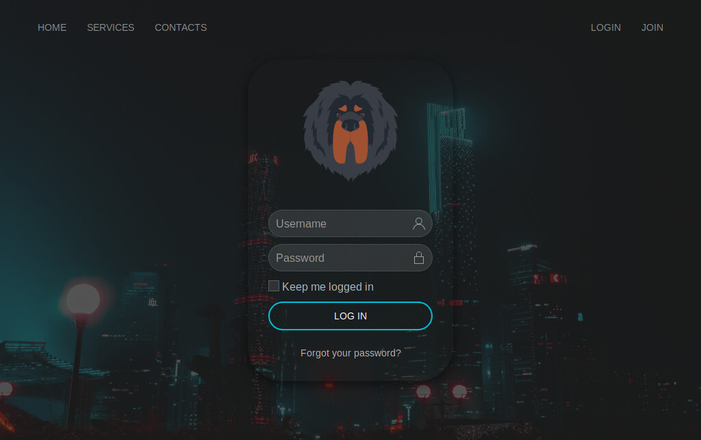 ArtStation - Minimalistic Login Page