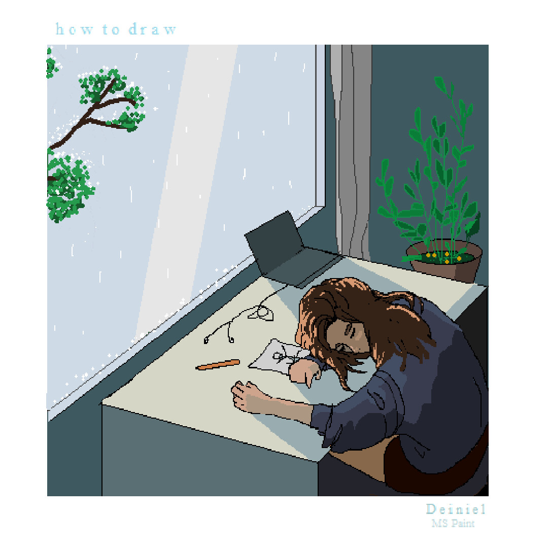 ArtStation - How To Draw - MS Paint