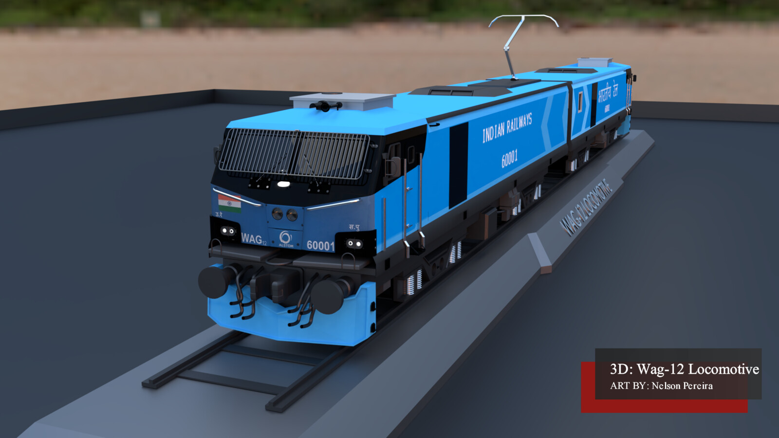 Nelson Pereira - WAG-12 Locomotive (Indian Railways)