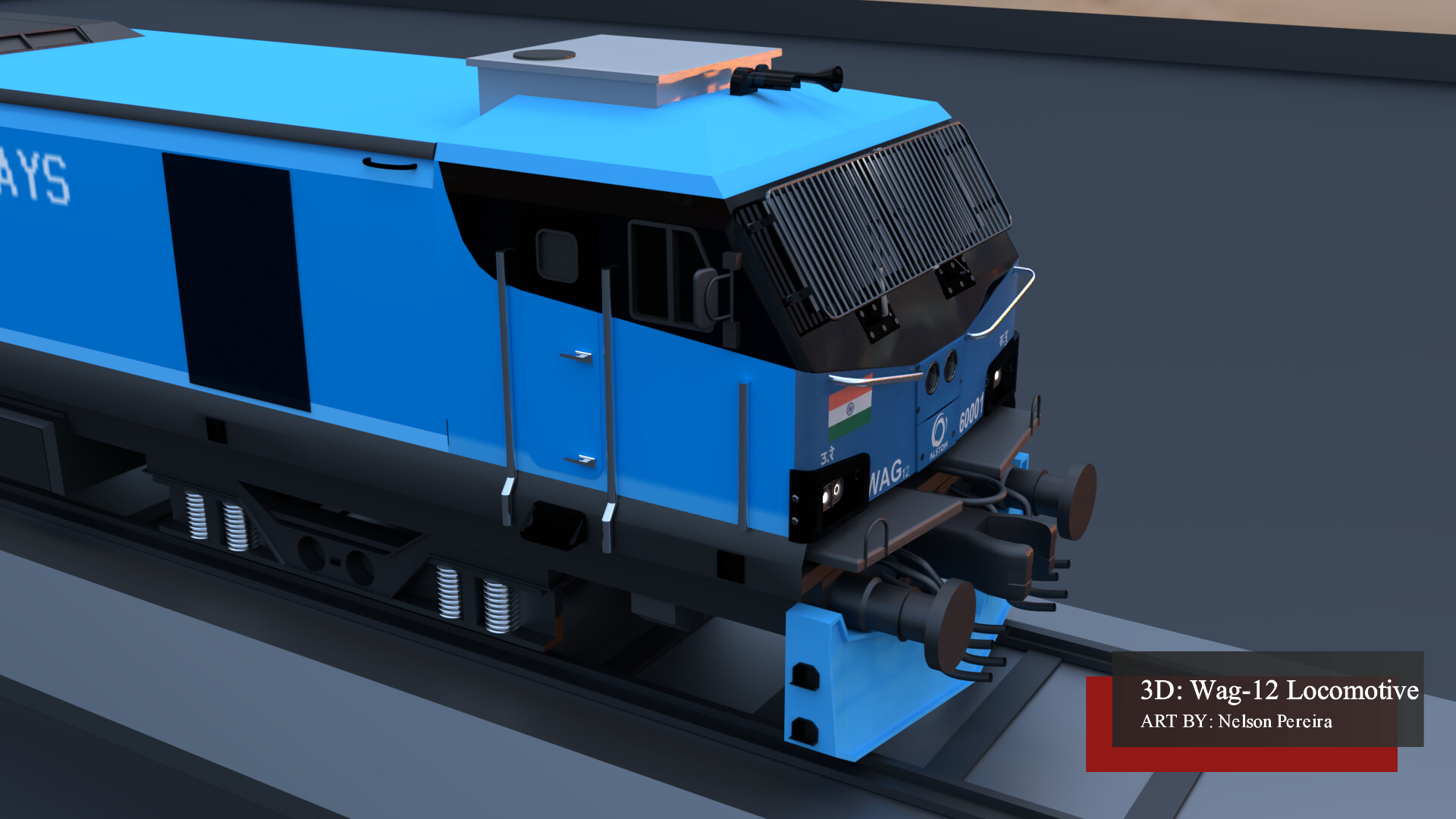 Nelson Pereira - WAG-12 Locomotive (Indian Railways)