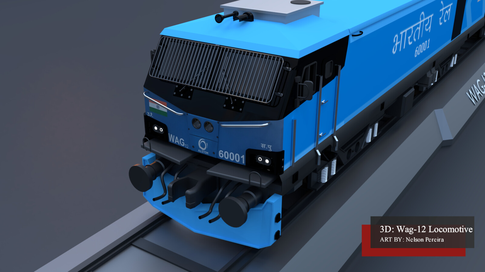 Nelson Pereira - WAG-12 Locomotive (Indian Railways)