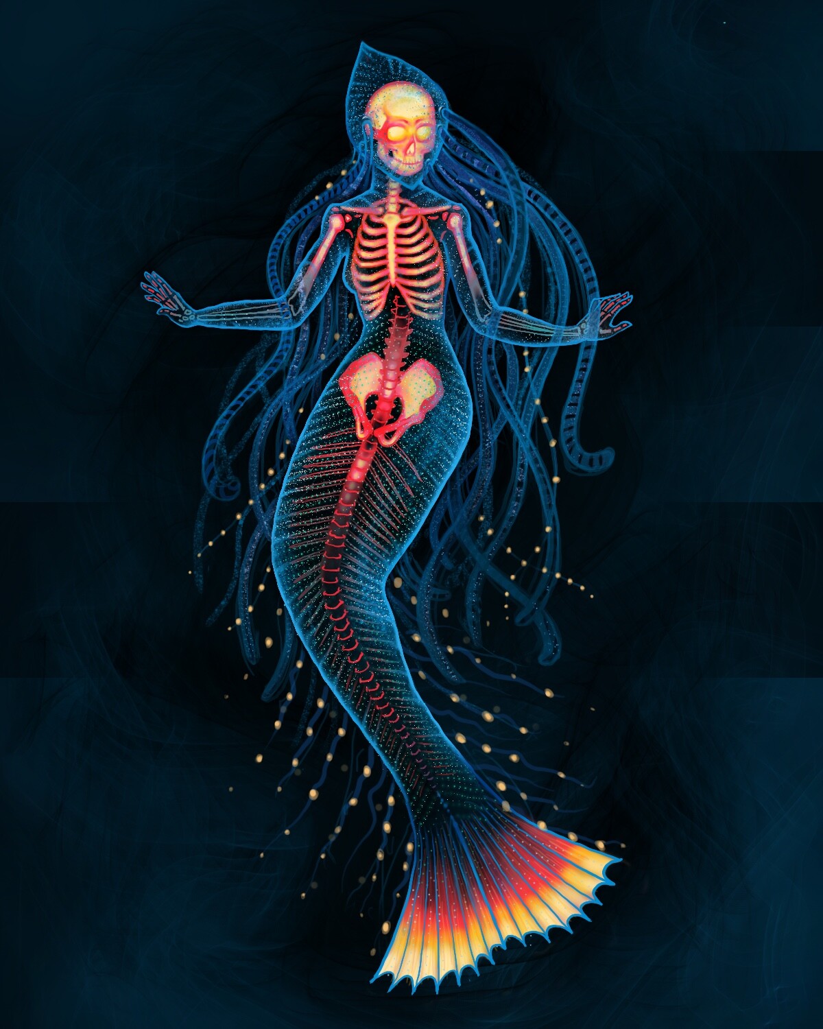 ArtStation - Deep sea mermaid