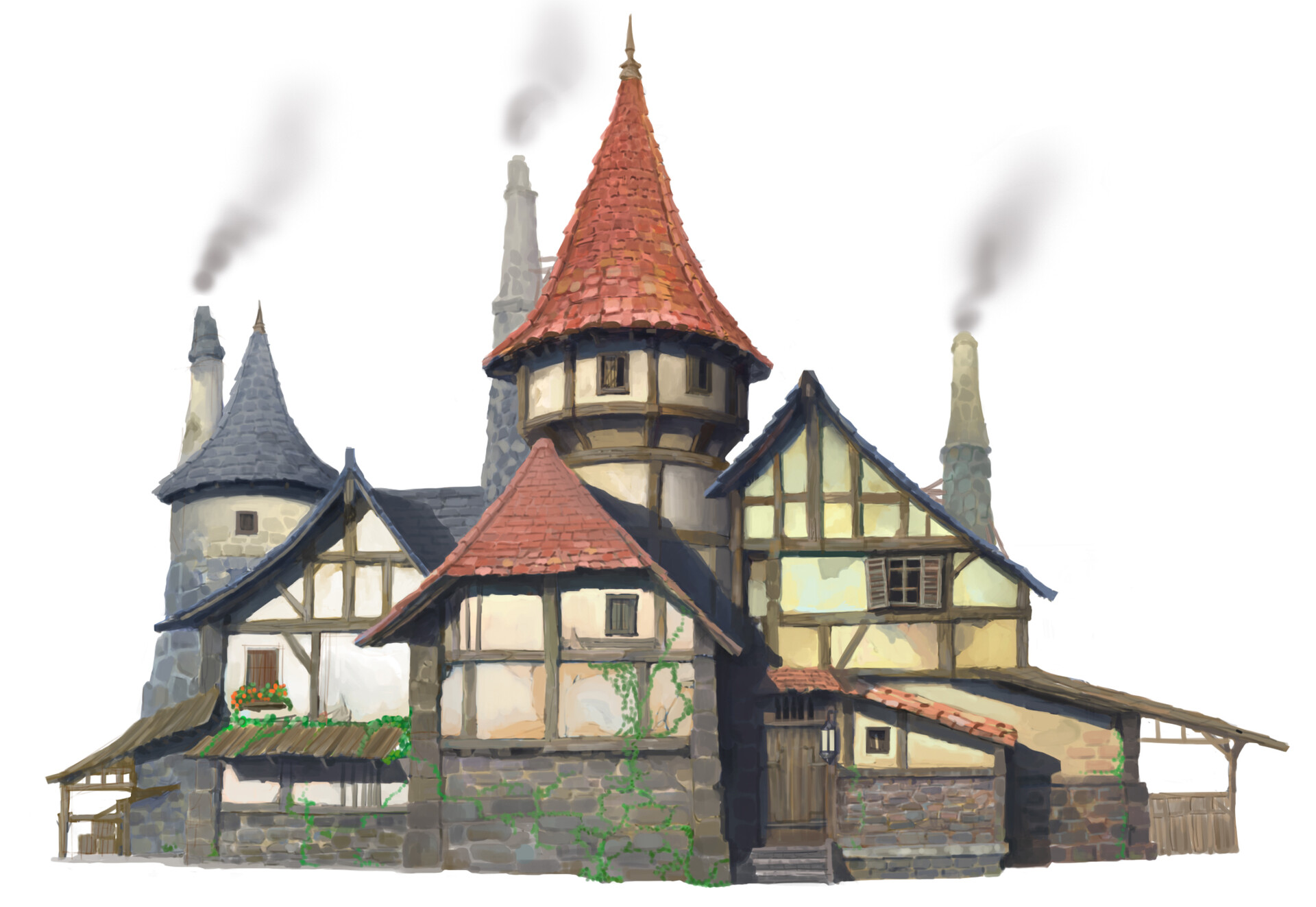 ArtStation - Medieval houses