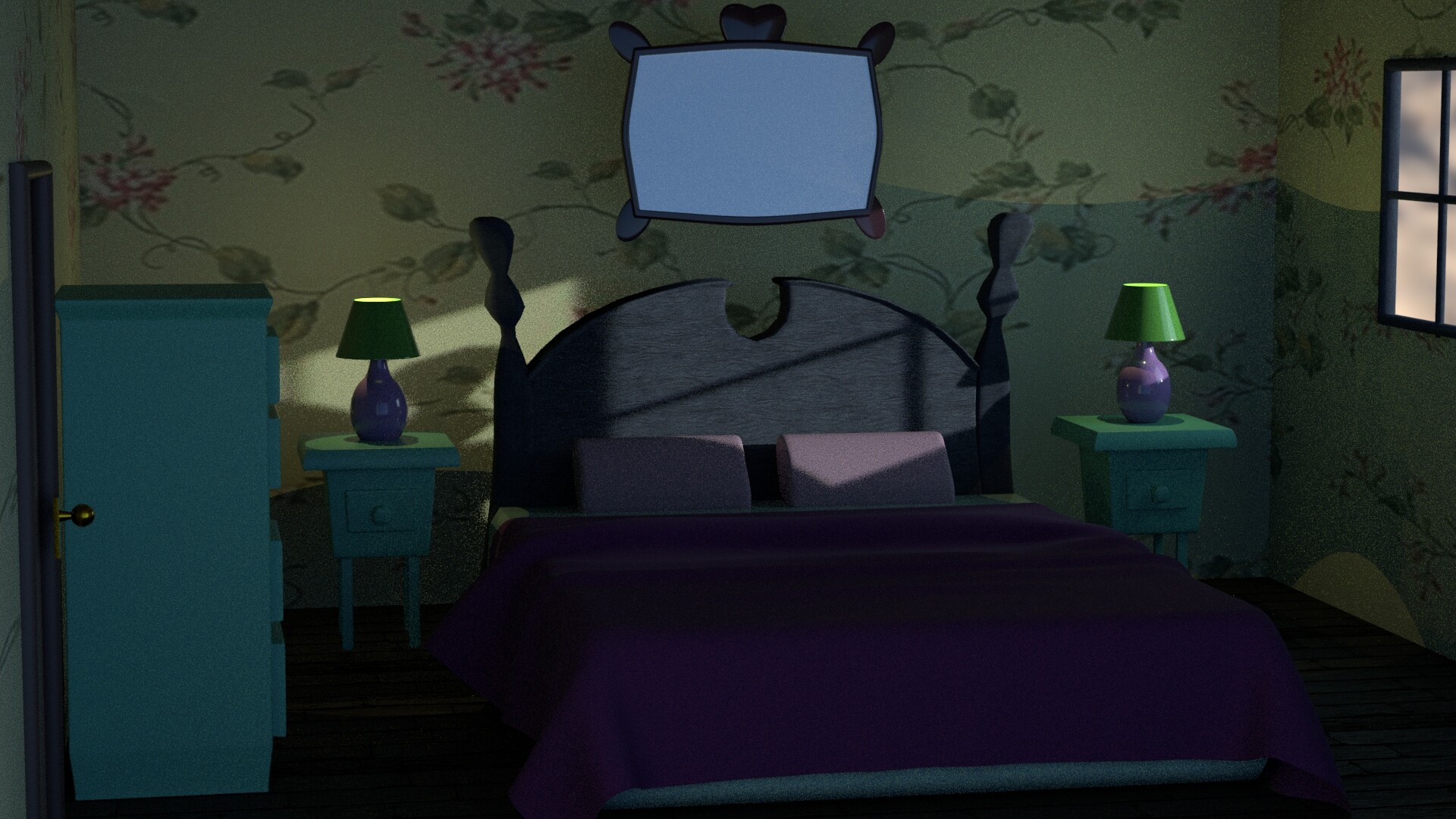 ArtStation - Muriel's Bedroom — Courage the Cowardly Dog