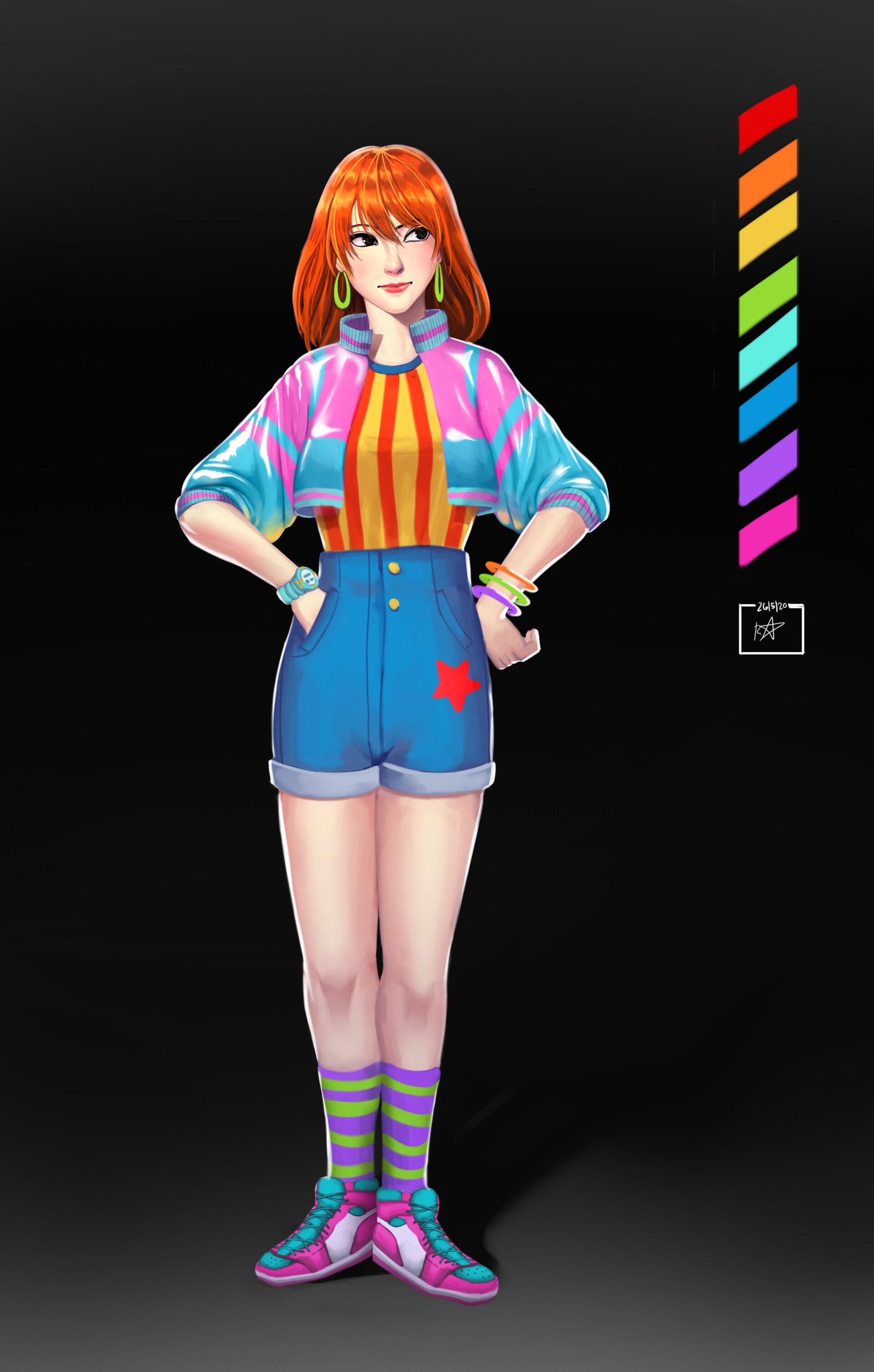 ArtStation - Rainbow Character Concept