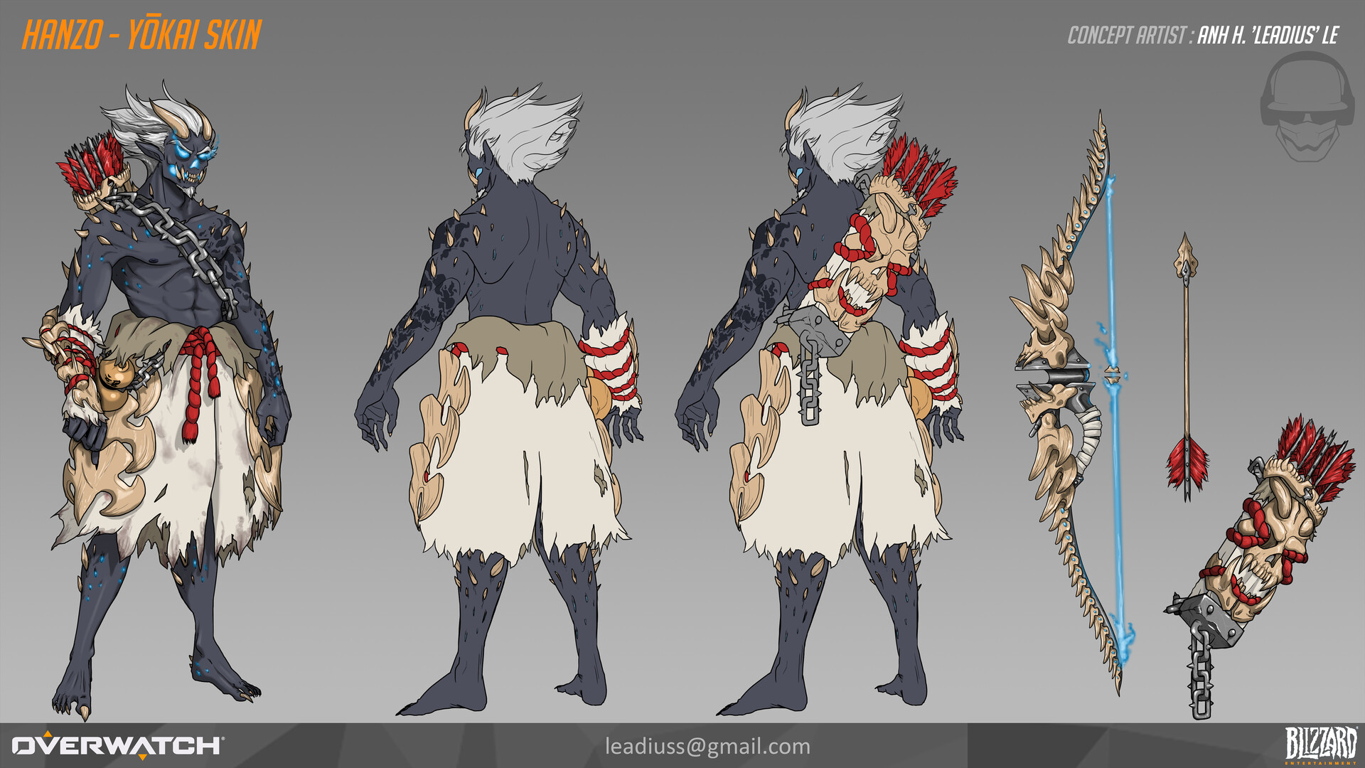 Leadius - Overwatch - Hanzo 'Yōkai' Fan-skin