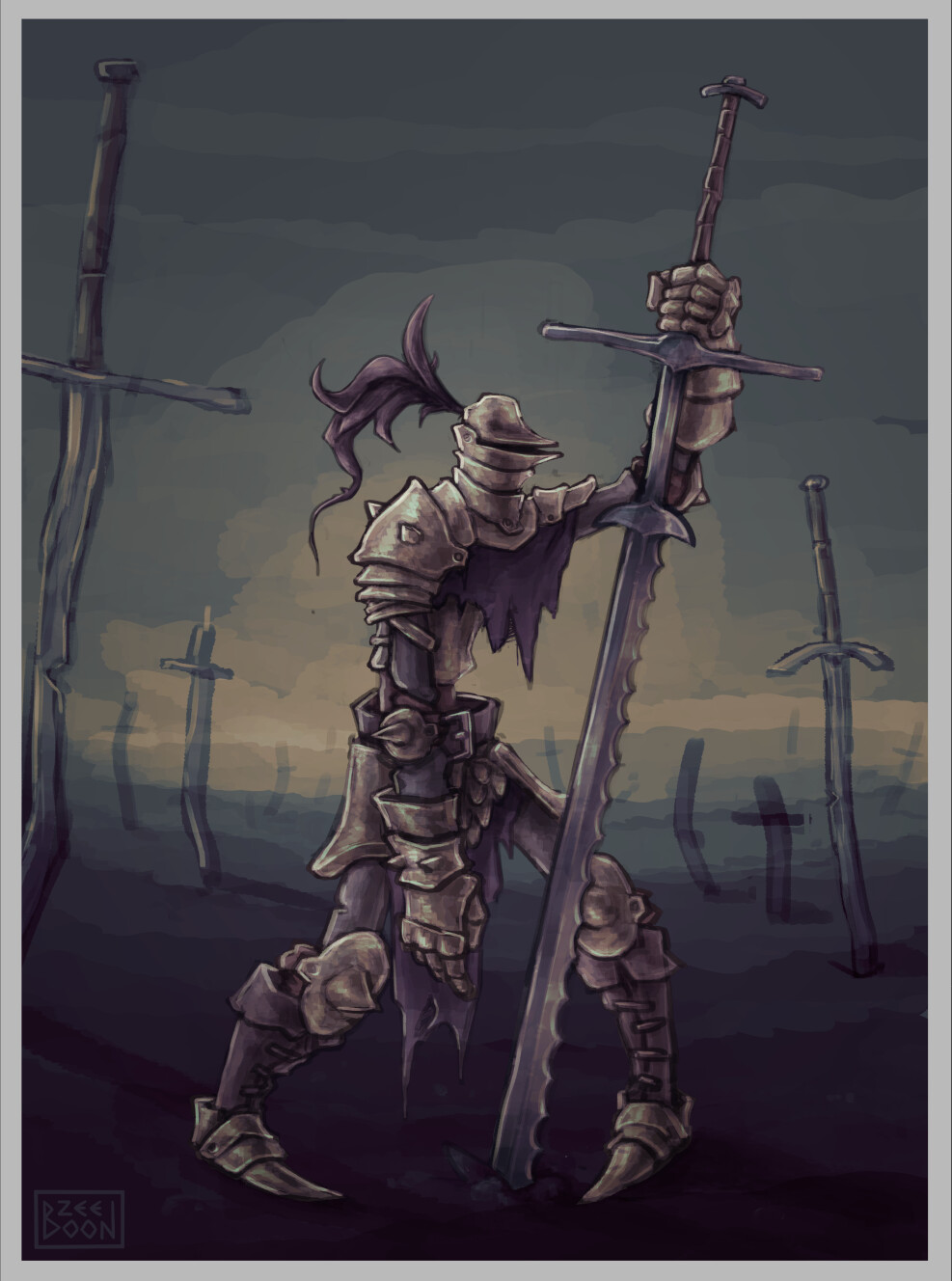 ArtStation - The Sunset Knight