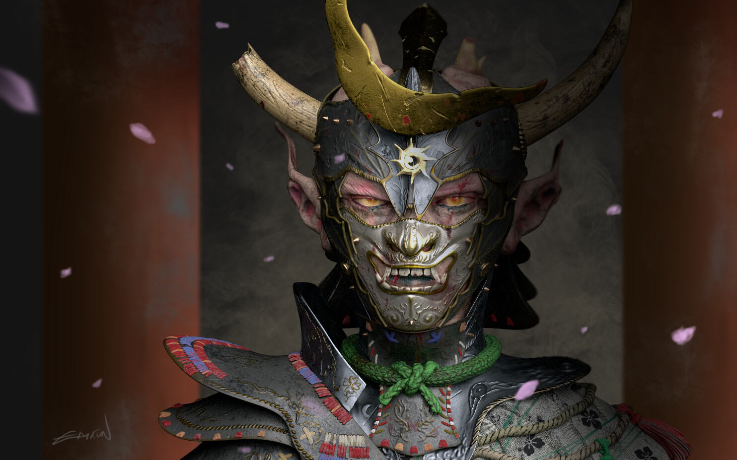 ArtStation - Oni Samurai