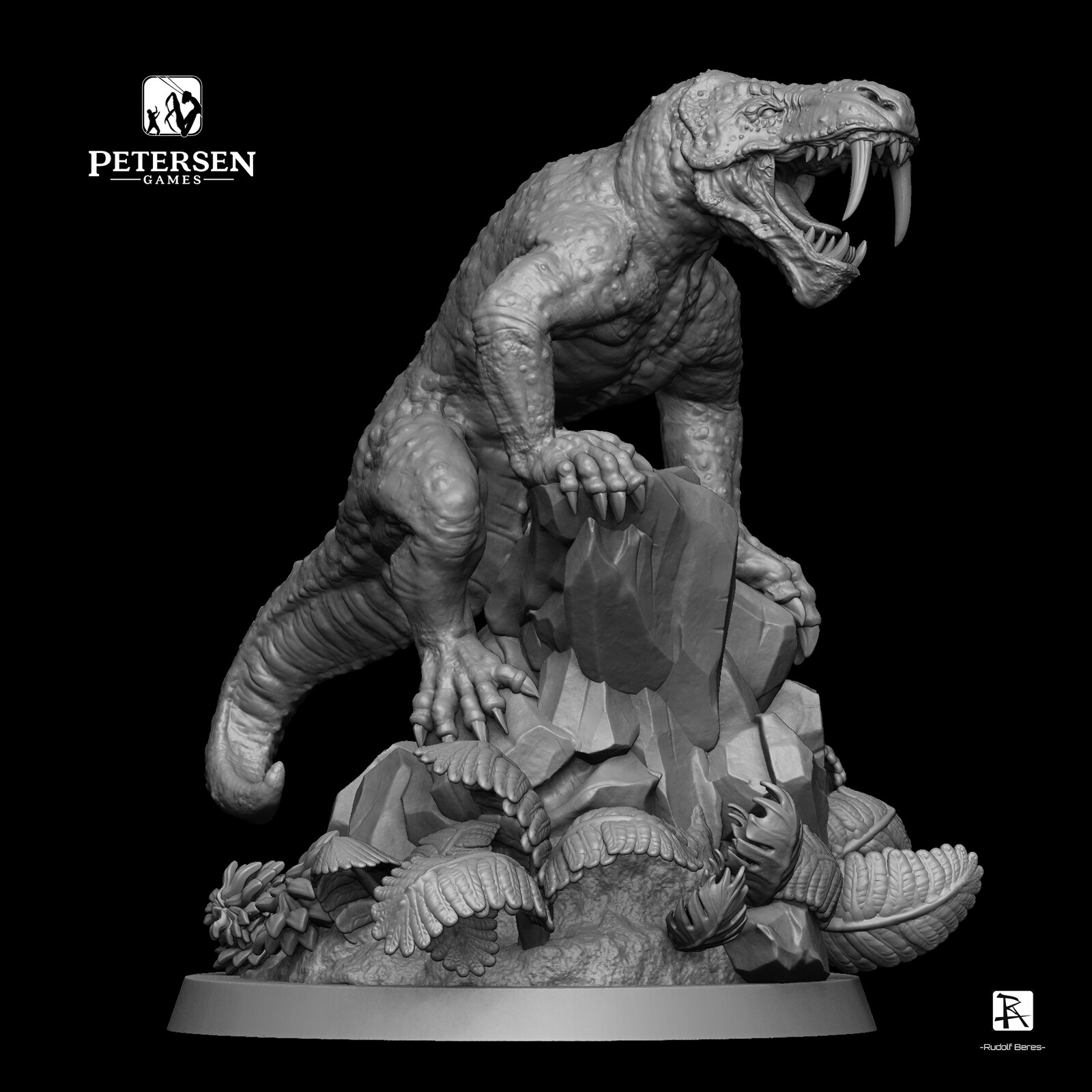 Béres Rudolf Artist - Dinosaur 1944 Sandy Petersen Dinogorgon