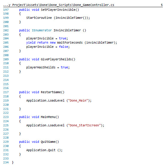 Anirudh Bandaru - Space Shooter Scripting C#