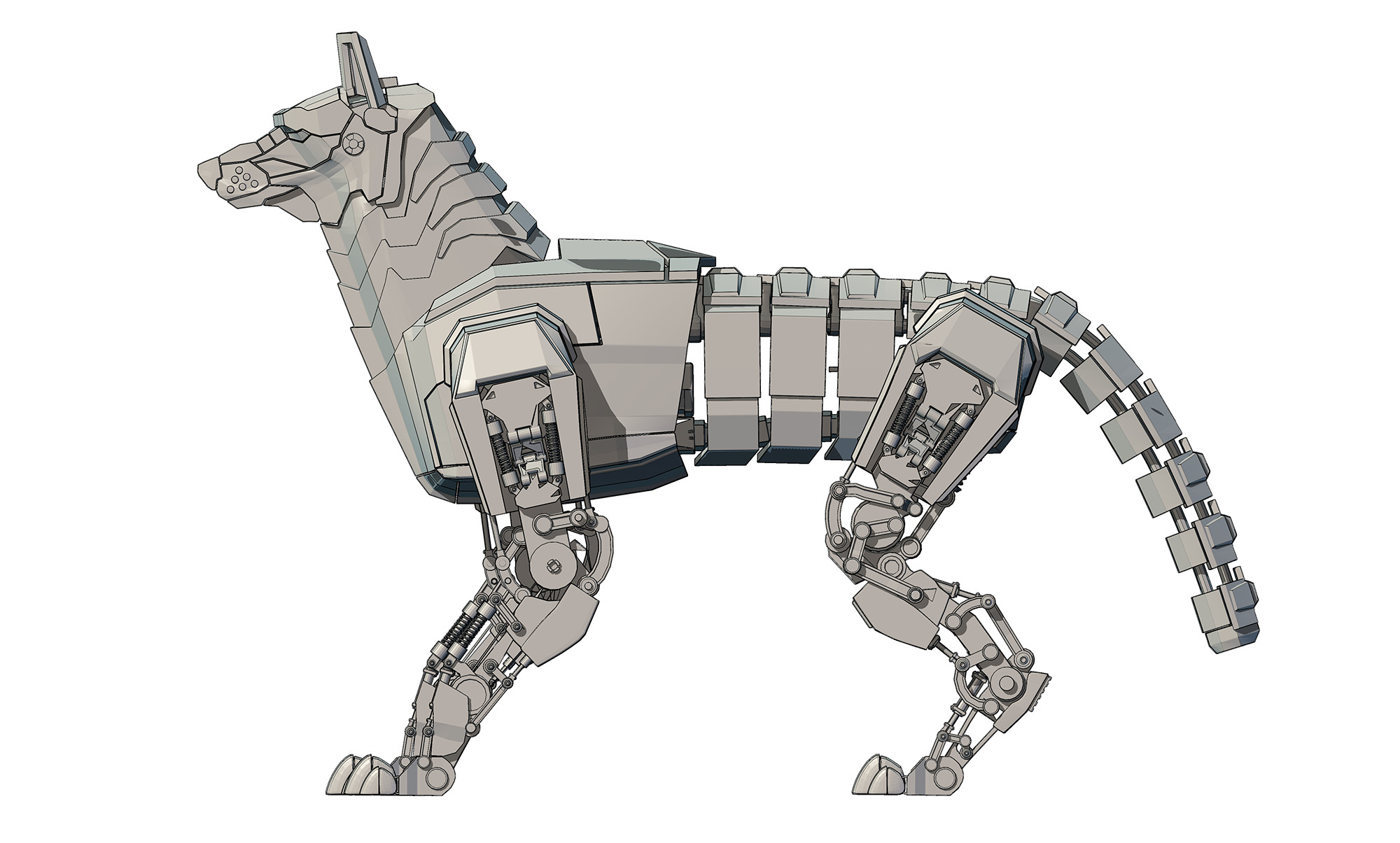 how to draw a.x.l the dog