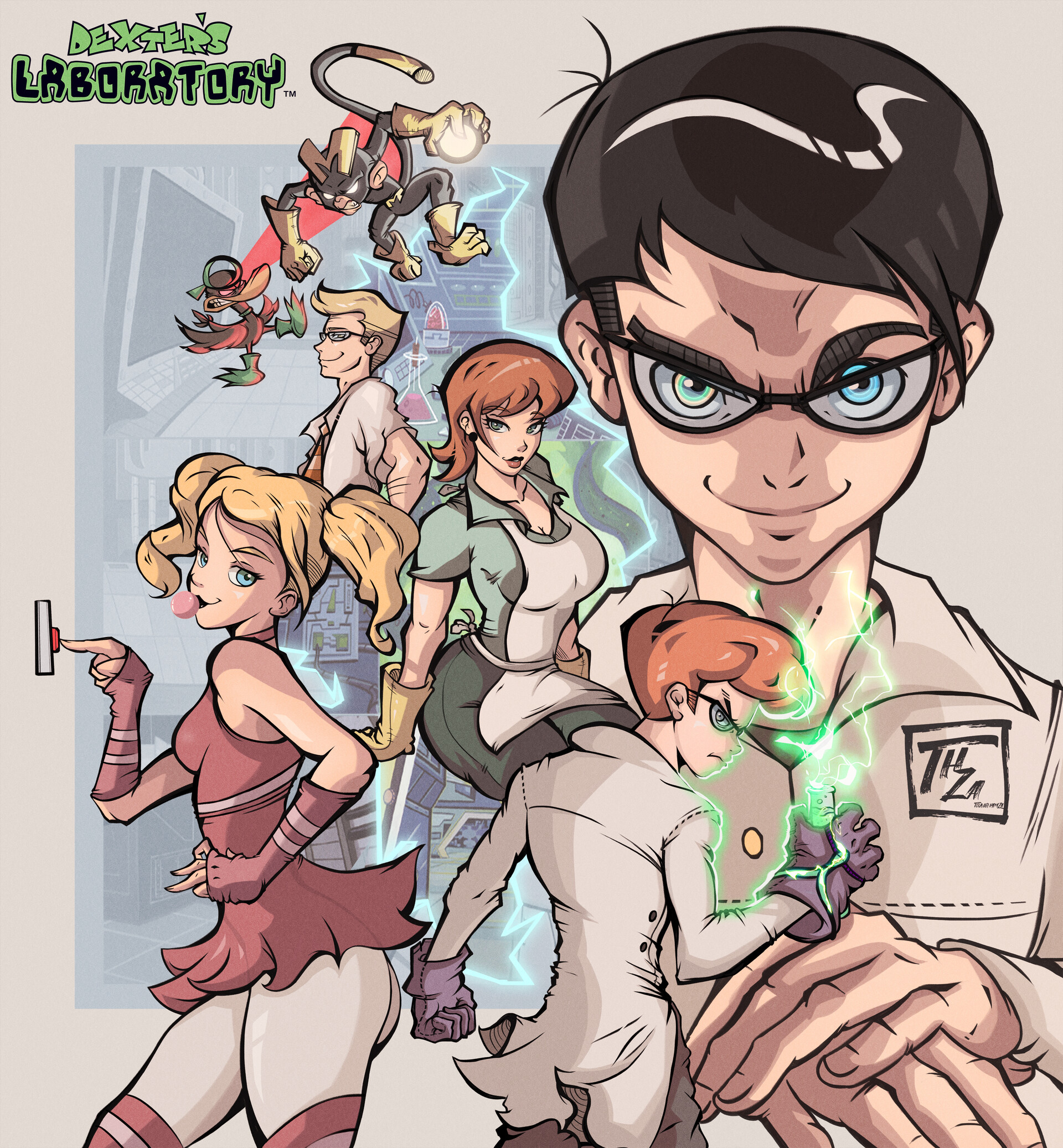 ArtStation - Dexter's Lab cover Art