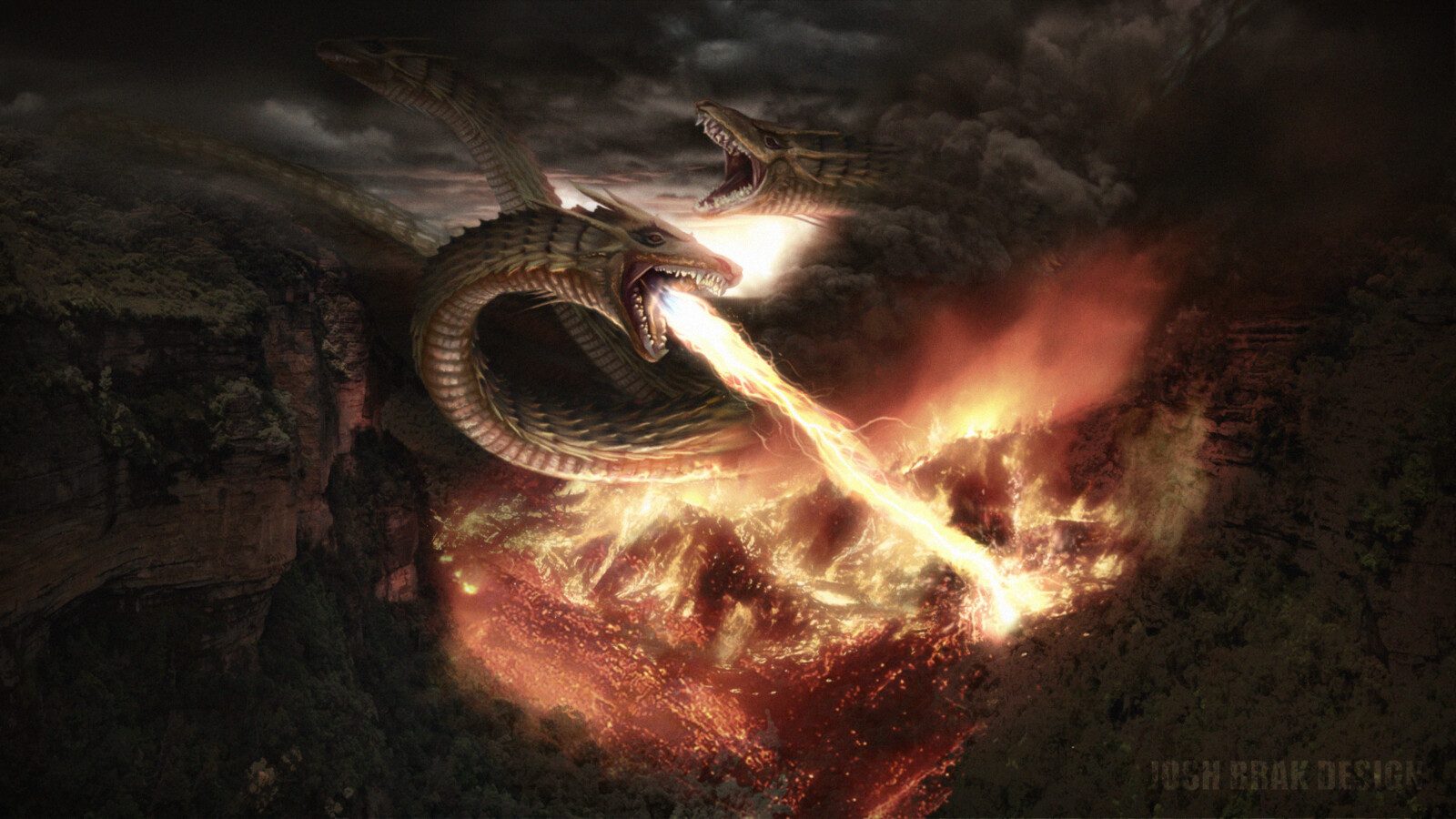 Josh Brak - King Ghidorah